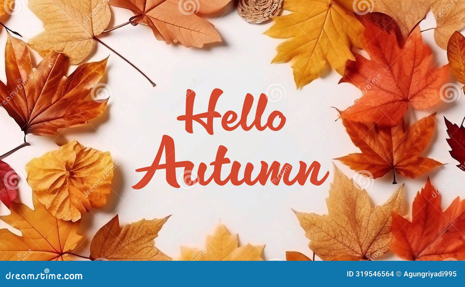 Hello Autumn Poster Design for Social Media, Template Banner Stock ...