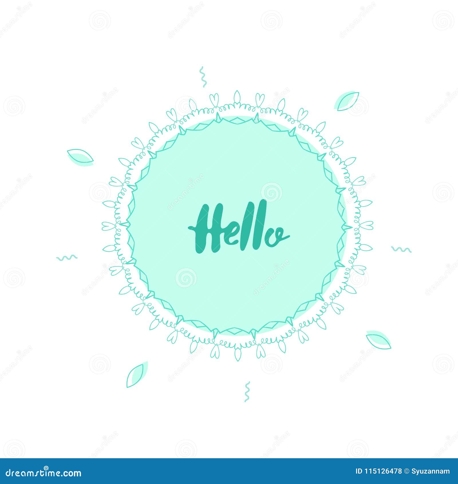 Hello Banner. Vector Illustration. Stock Vector - Illustration of ...