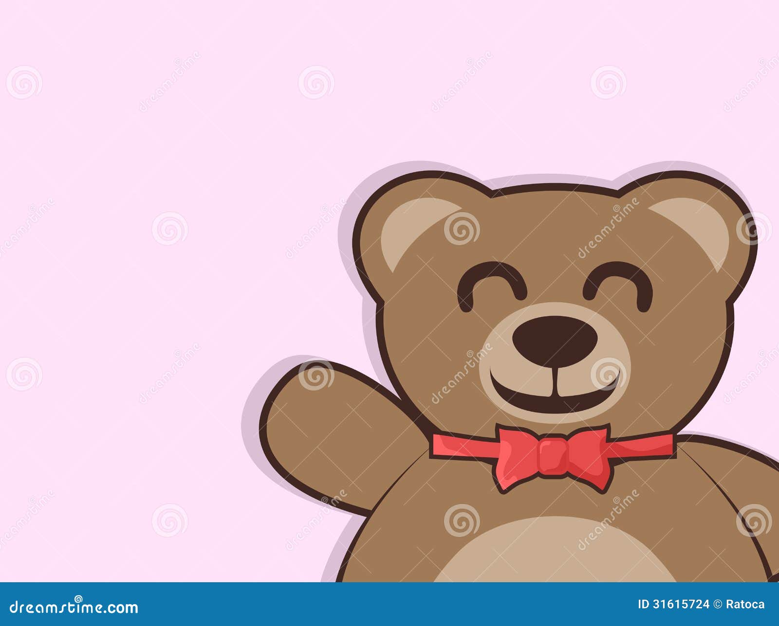 Hello Bear Vector Illustration | CartoonDealer.com #29892576