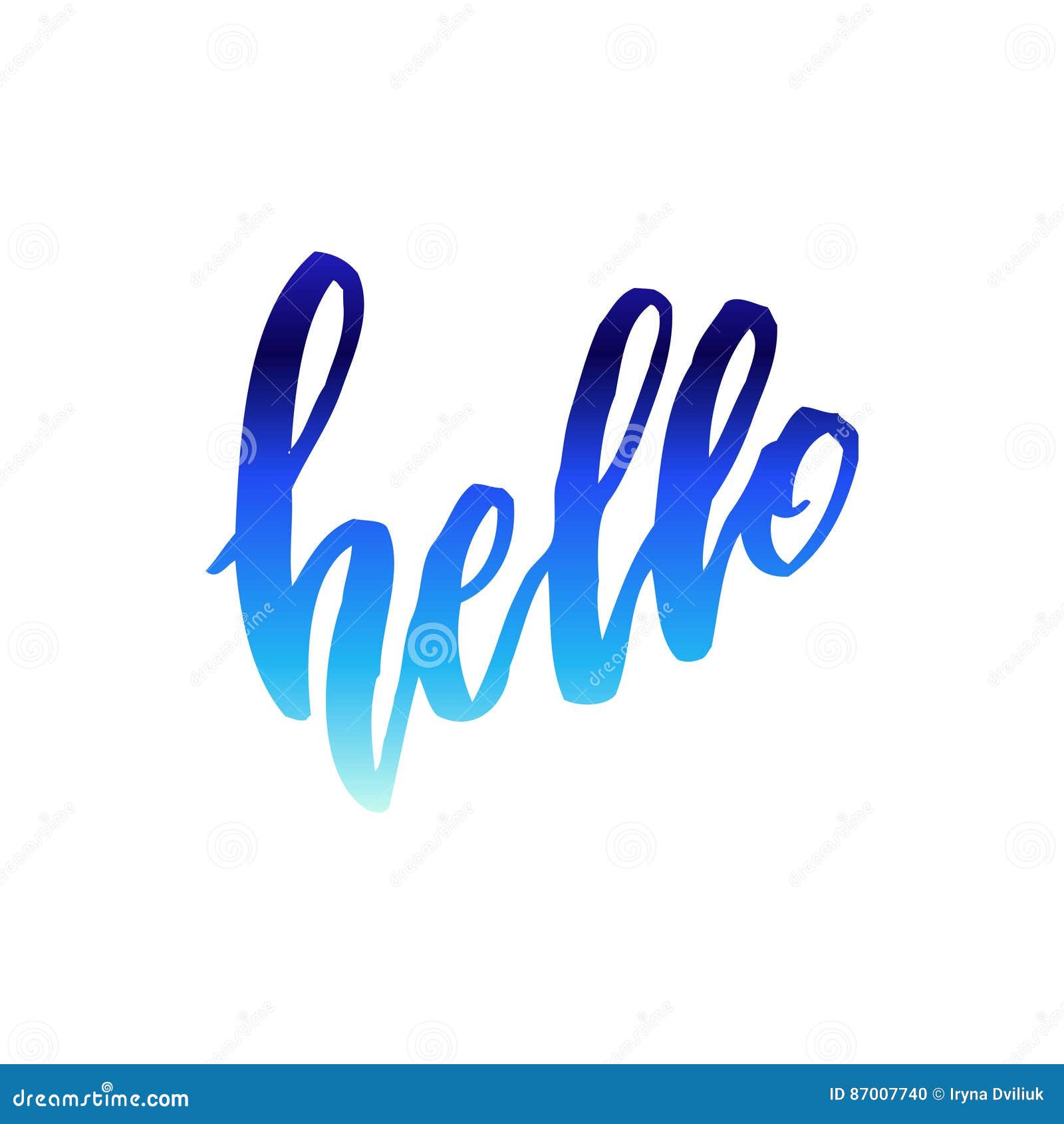Hello calligraphy note stock vector. Illustration of graphic - 87007740