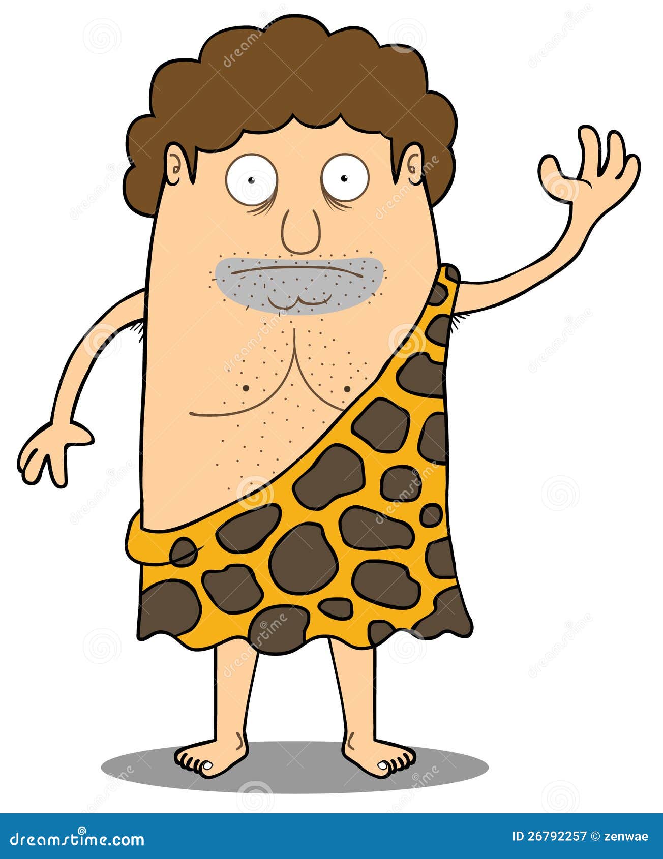 Hello Caveman stock vector. Illustration of acting, cartoon - 26792257