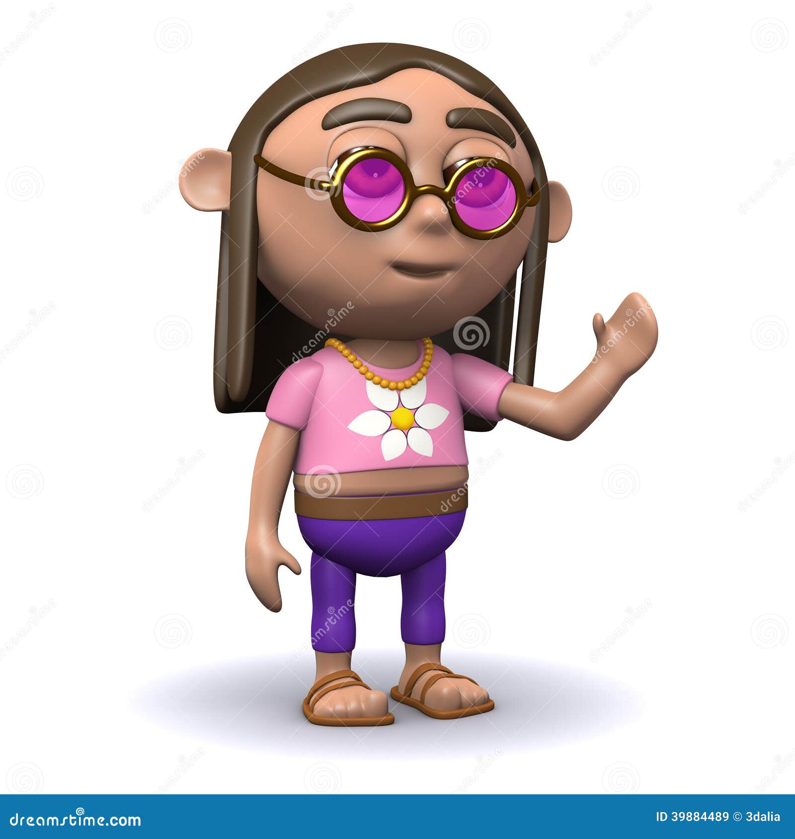 Hello 3d hippy stock illustration. Illustration of hello - 39884489