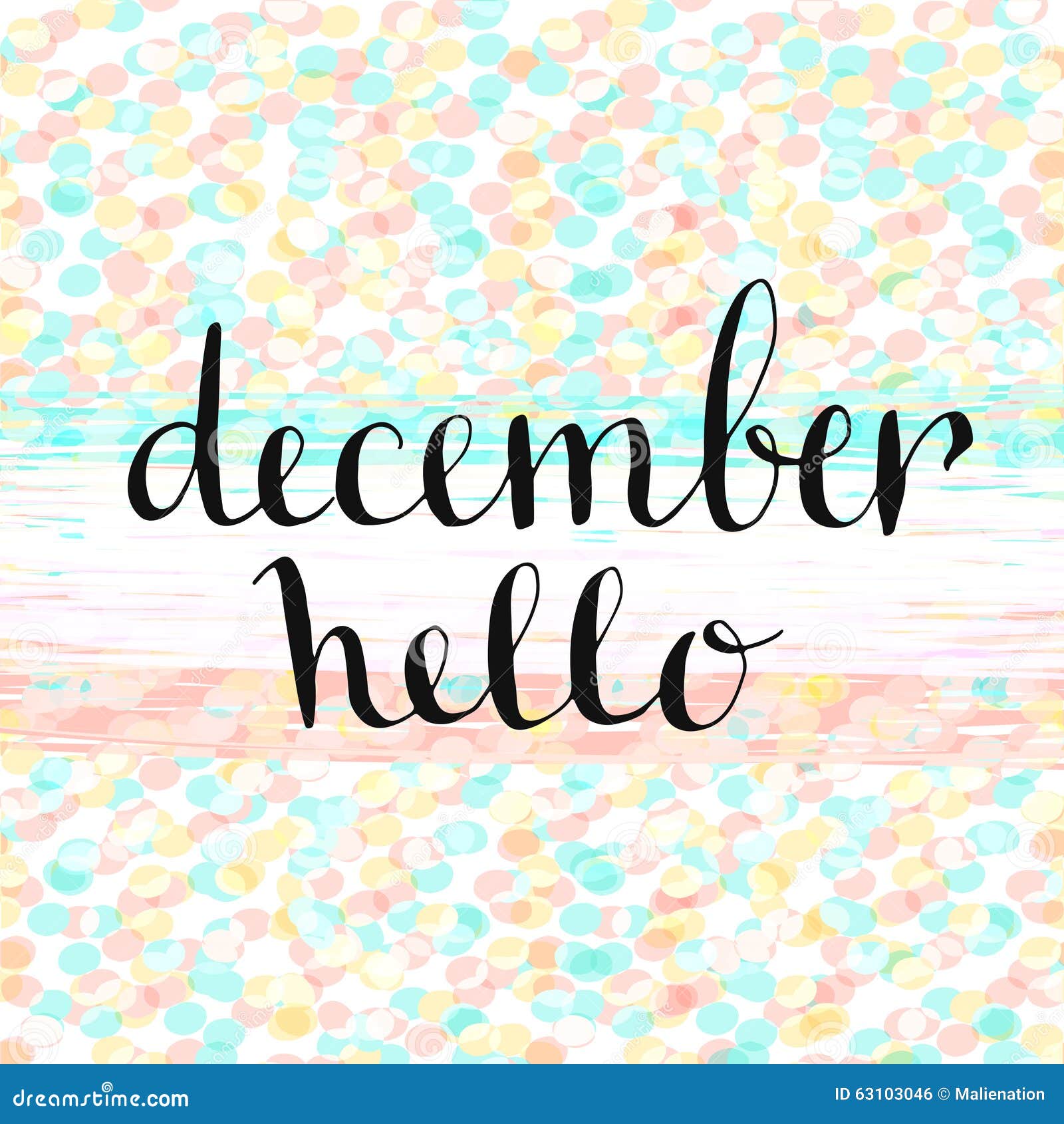 December. Handwritten Lettering. Cartoon Vector | CartoonDealer.com ...