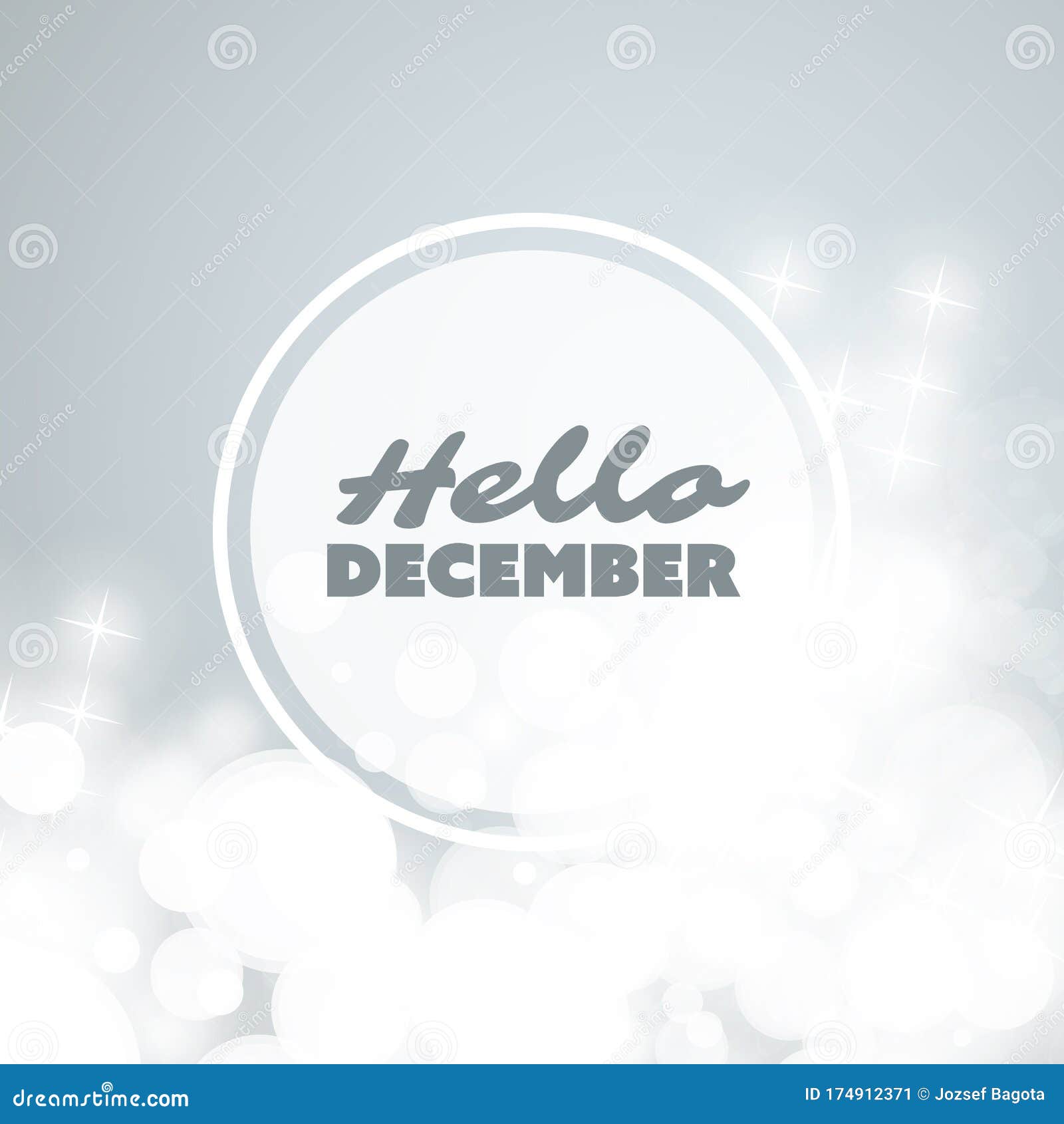 Hello December Slogan - Vector Concept Stock Vector - Illustration of ...