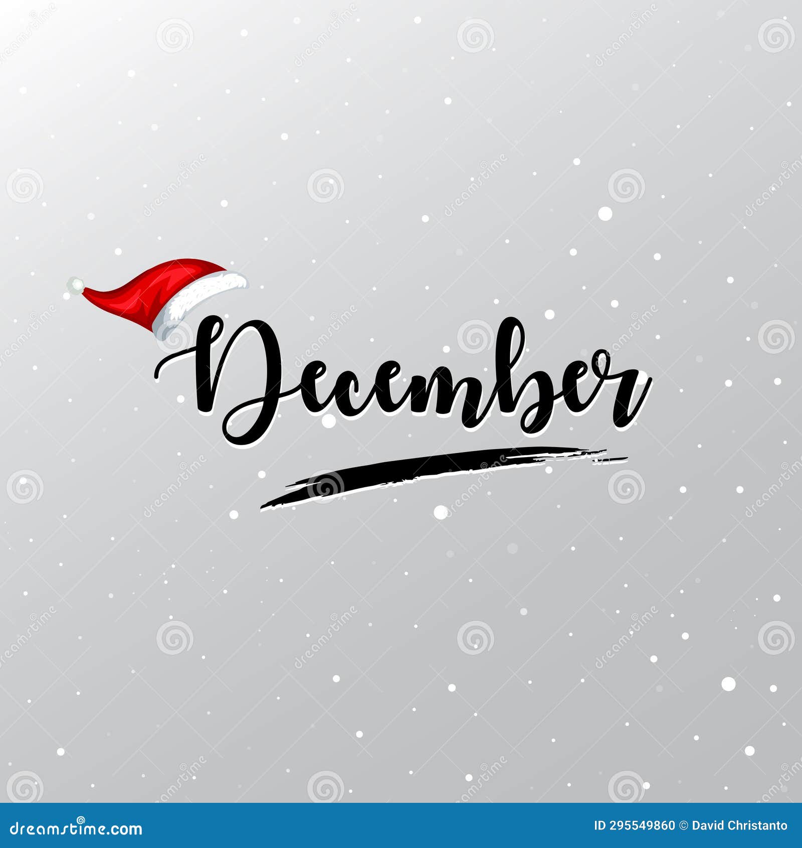 Hello December Vector Background Illustration Stock Vector ...