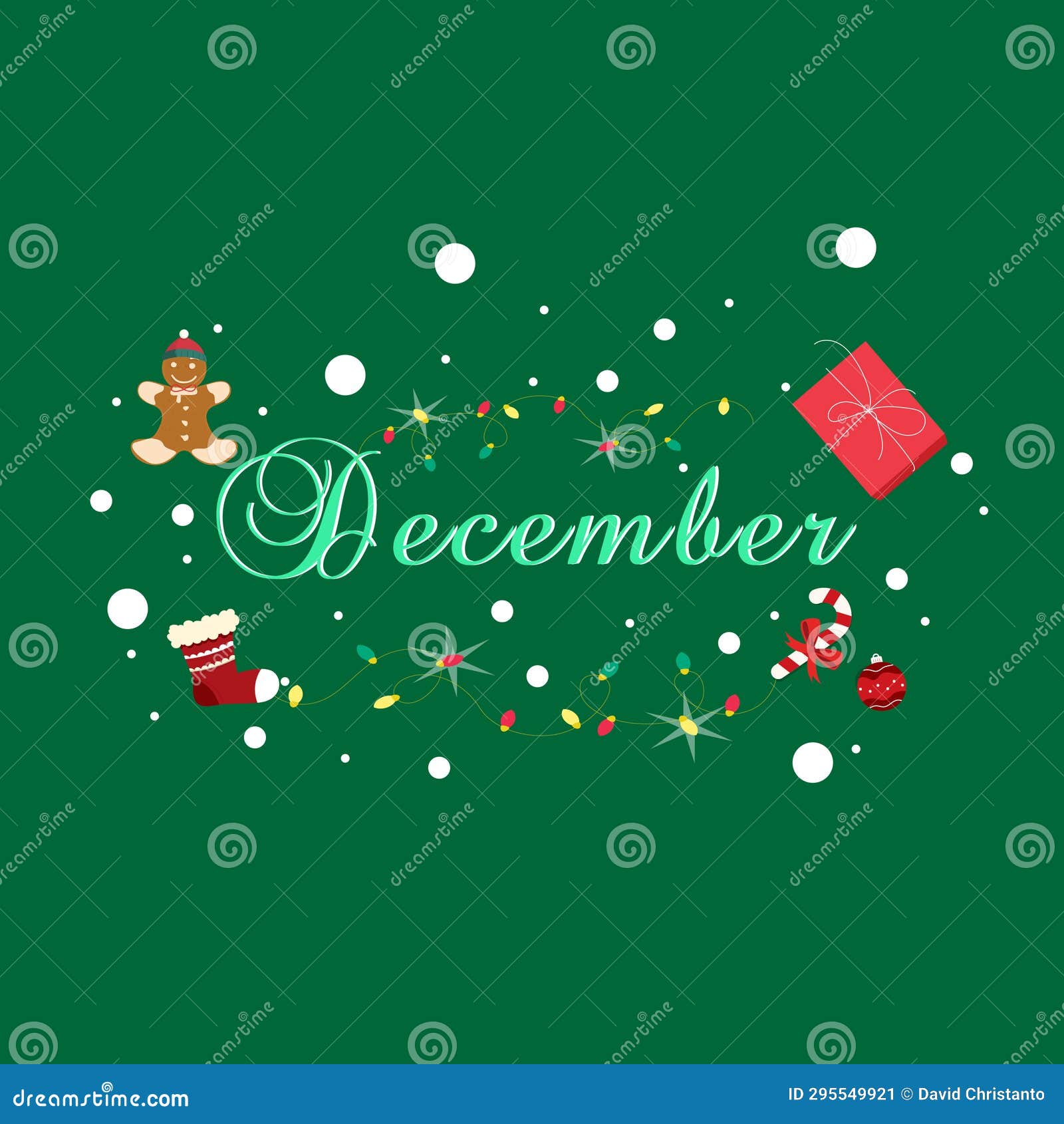 Hello December Vector Background Illustration Stock Vector ...