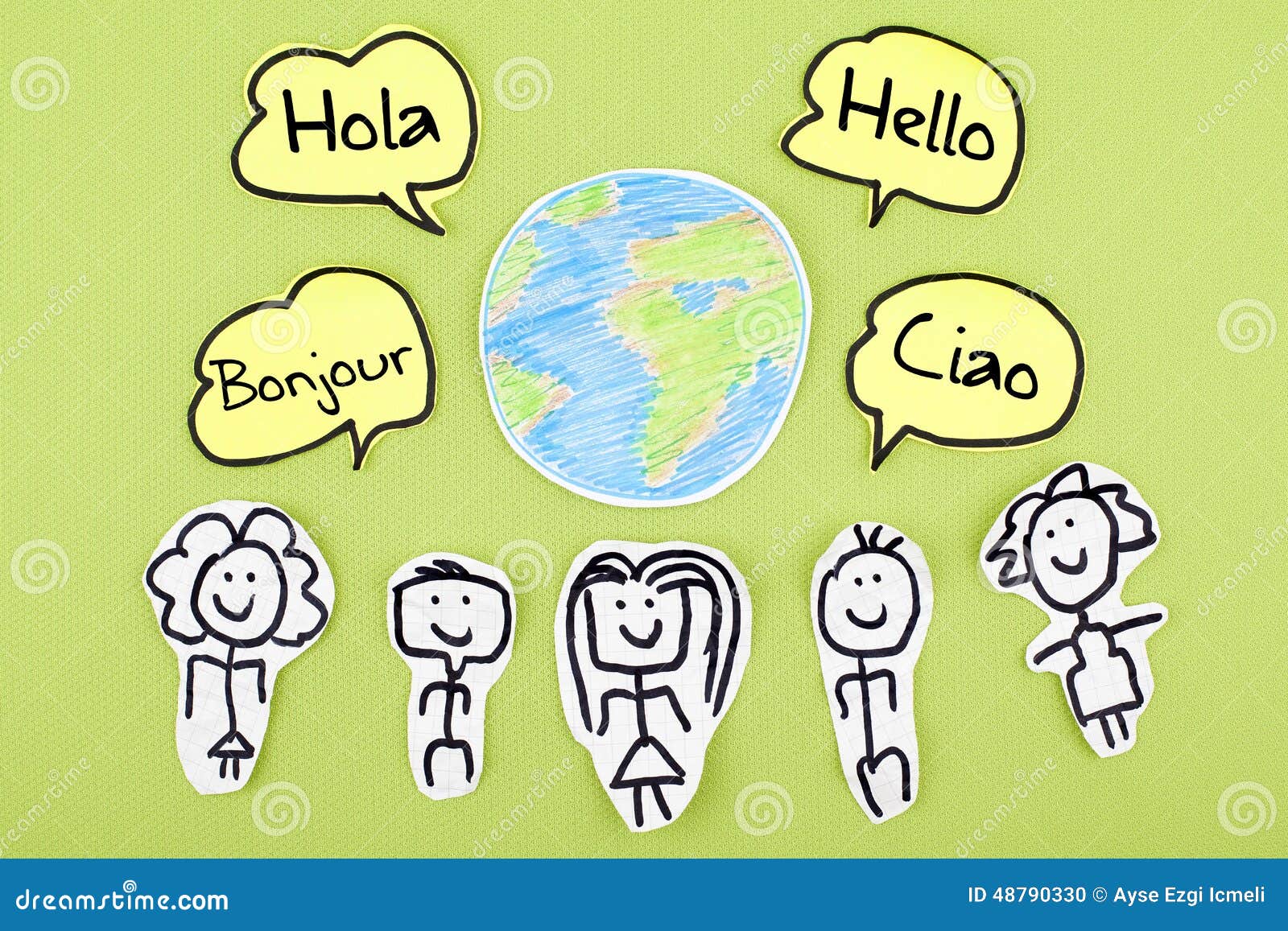Foreign Language Communication Speech Bubbles Royalty-Free Stock ...