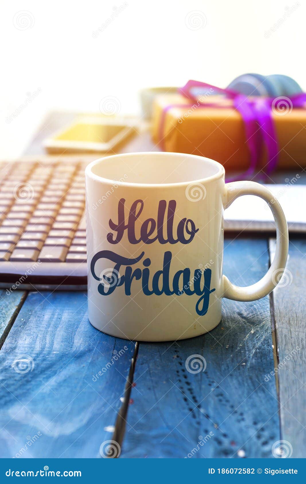 Hello friday concept. stock photo. Image of ...