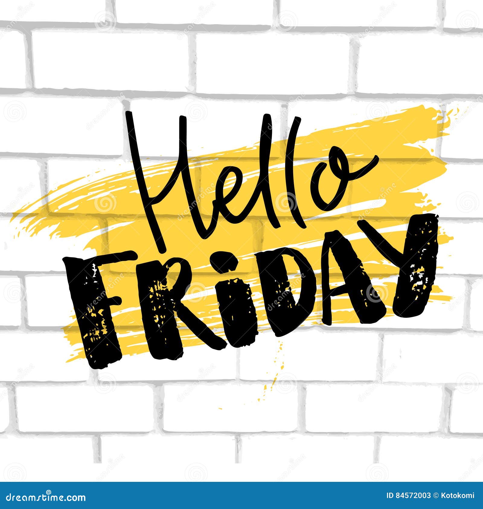 Hello Friday Saying. Vector Typography Design Stock Vector ...