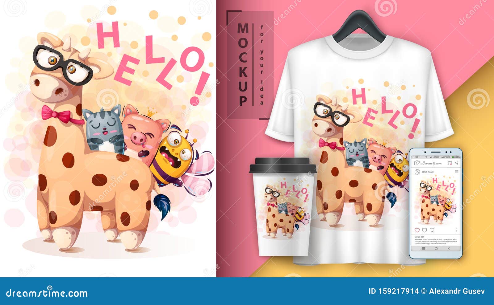 Hello Friends Banner For The Website. Banner With Font Combination On ...