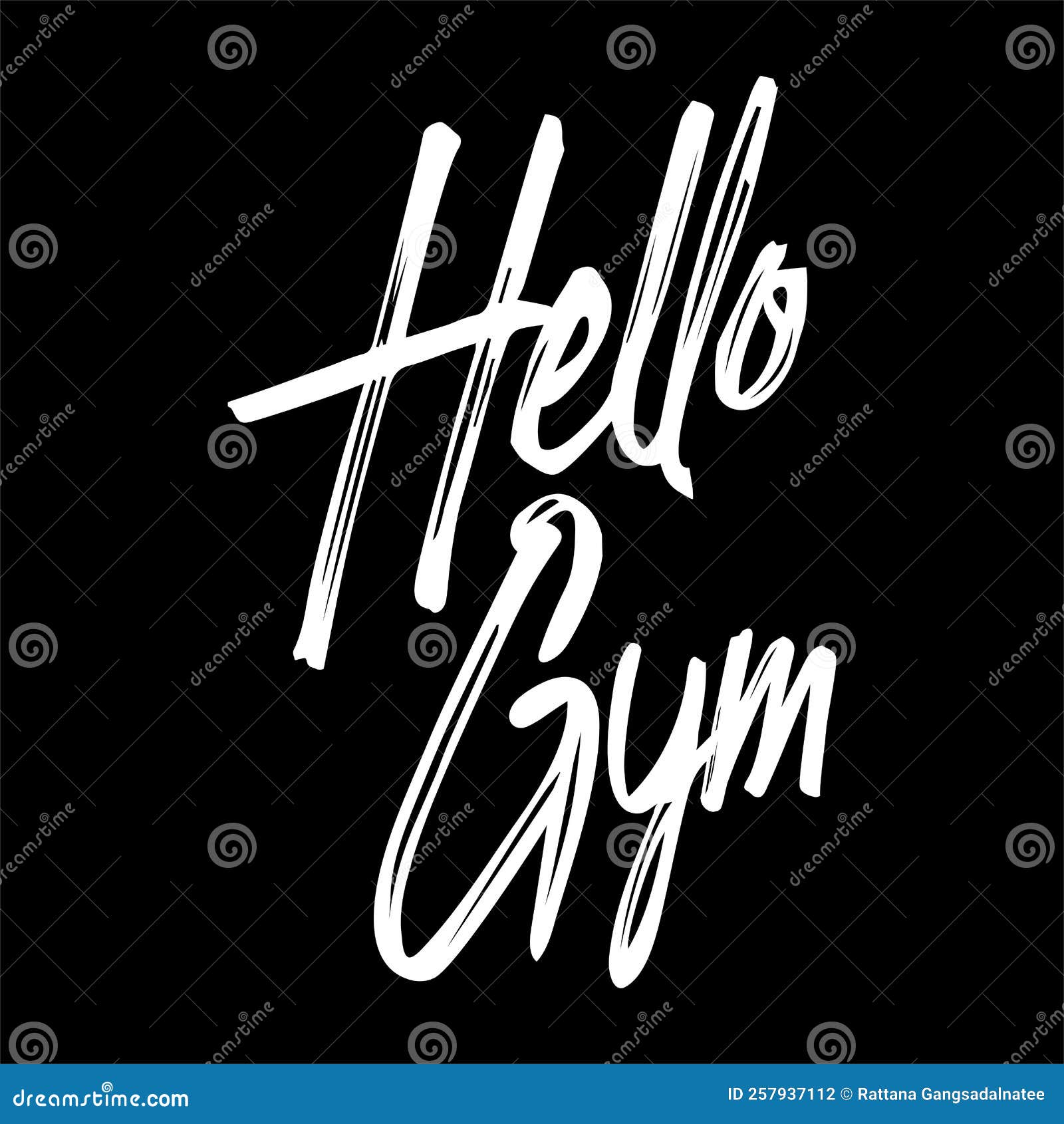 Hello Gym,Graphic Design Lettering Abstract for T Shirt Printing,poster ...