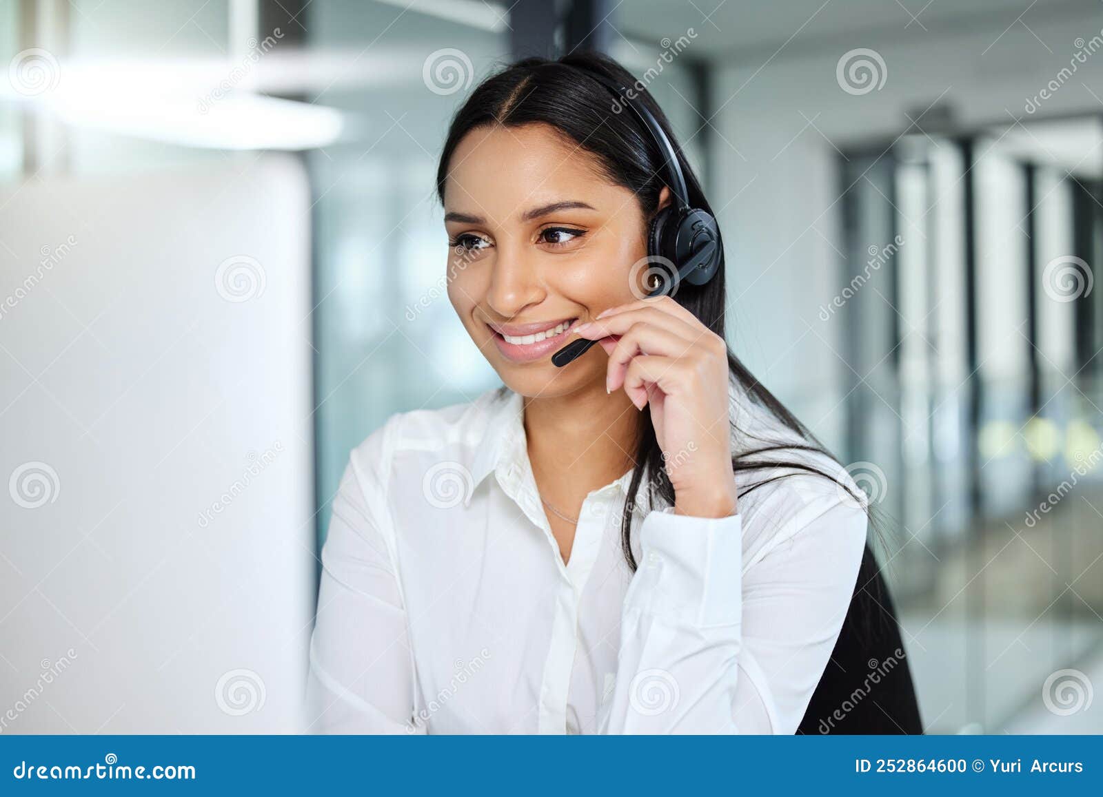 Hello, How Can we Help You Today. an Attractive Young Call Centre Agent ...