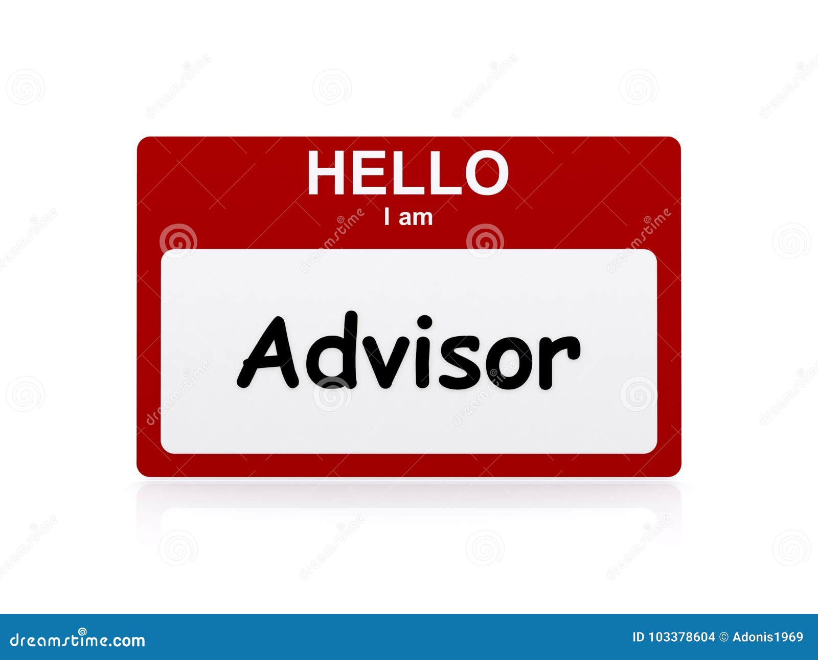 Hello I am Advisor stock illustration. Illustration of graphical ...
