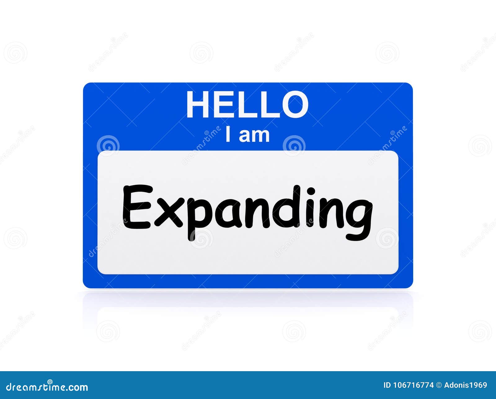 I am expanding sign stock illustration. Illustration of blue - 106716774