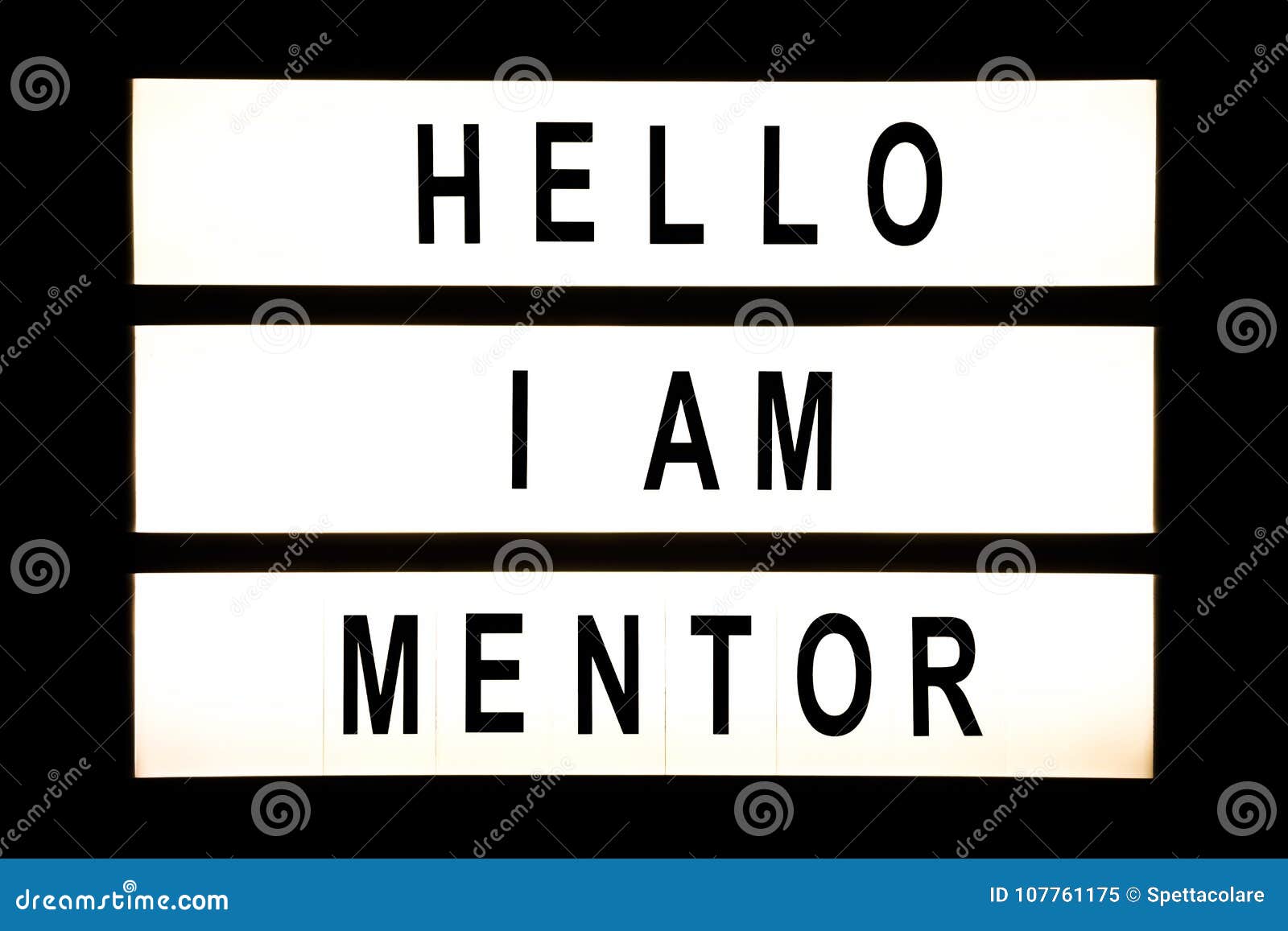 Hello Signboard. Handwritten Colors Letters. Light Blue Background ...