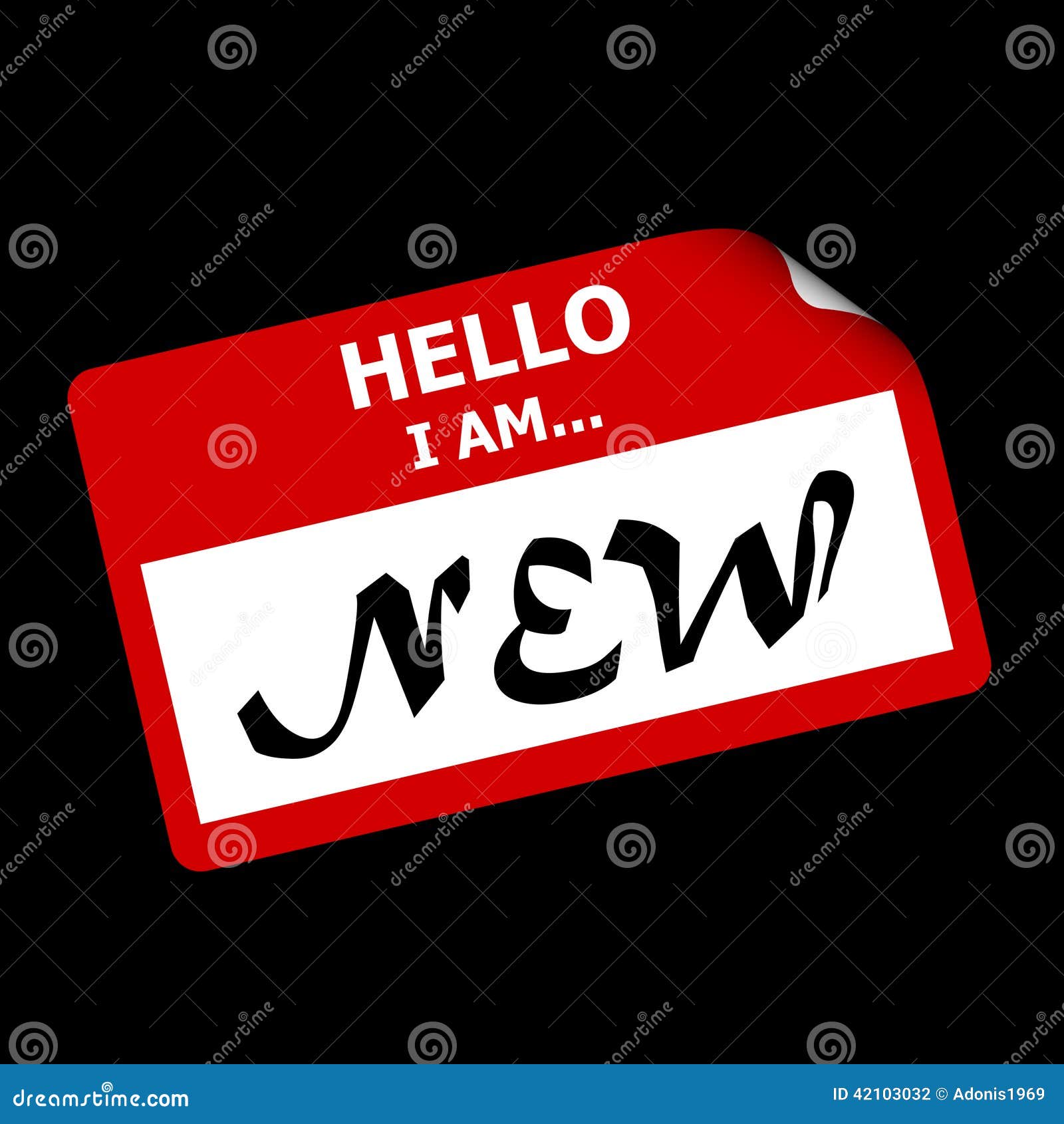 Hello I am New stock illustration. Illustration of social - 42103032