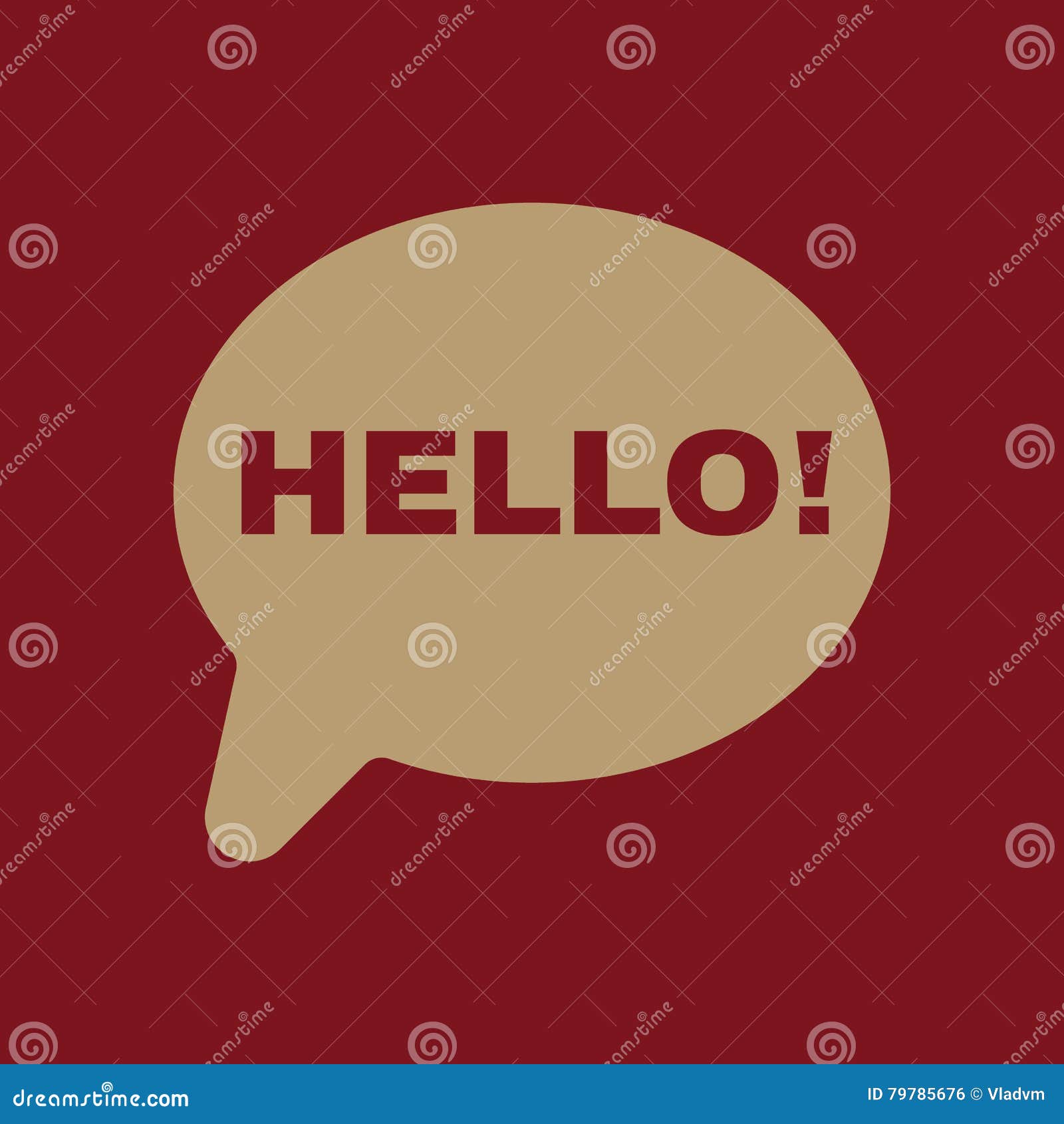 The Hello Icon. Greet and Hi Symbol Stock Vector - Illustration of ...