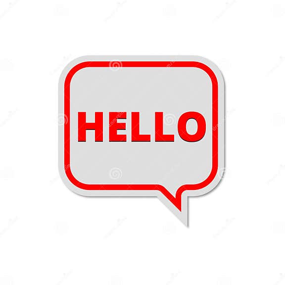Hello icon. Vector stock stock vector. Illustration of postcard - 180833243