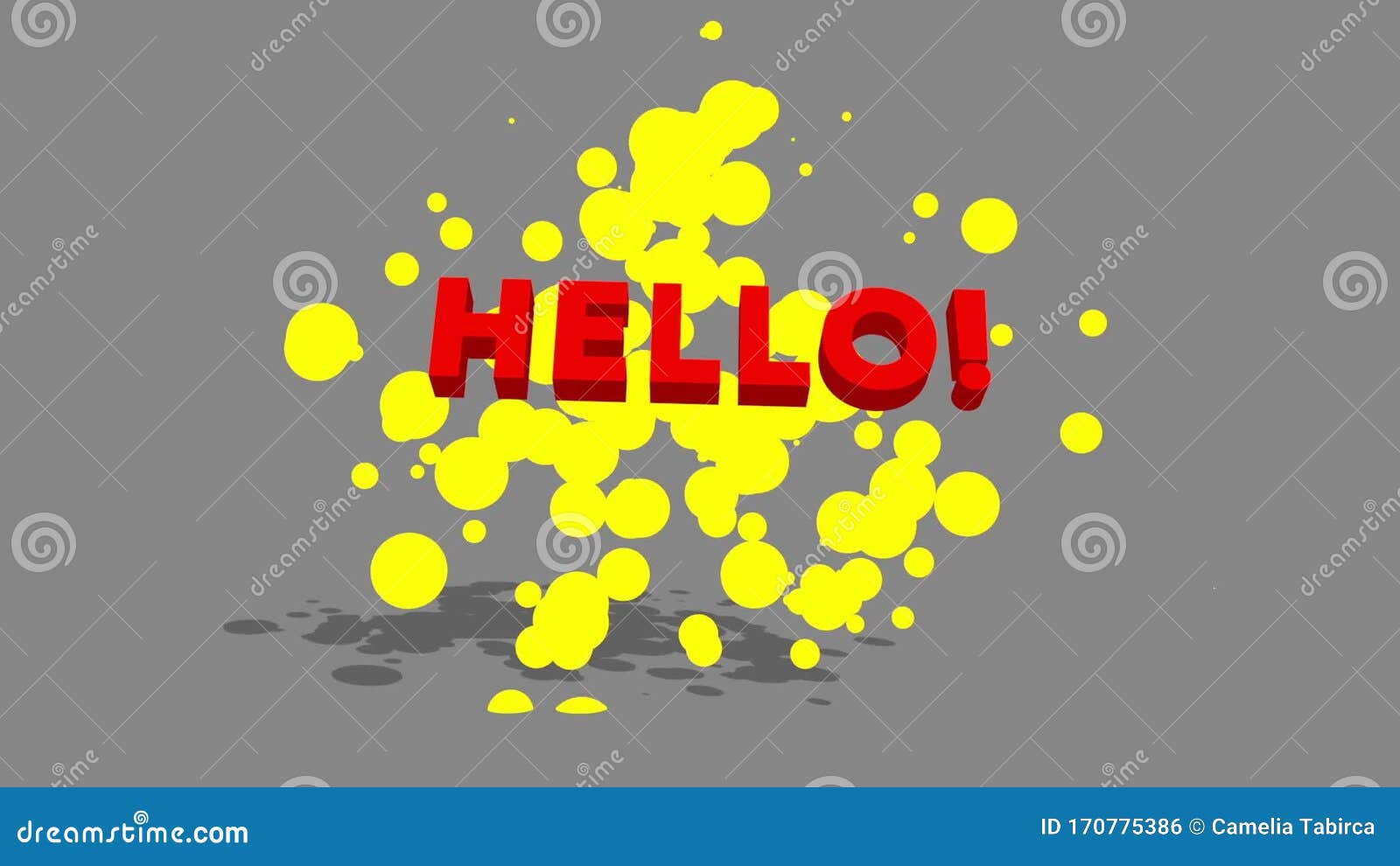 Hello Text Title Reveal Animation Stock Footage - Video of welcome ...
