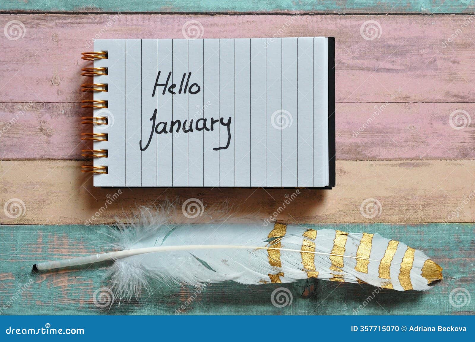 Hello january stock photo. Image of advertising, calligraphy - 357715070