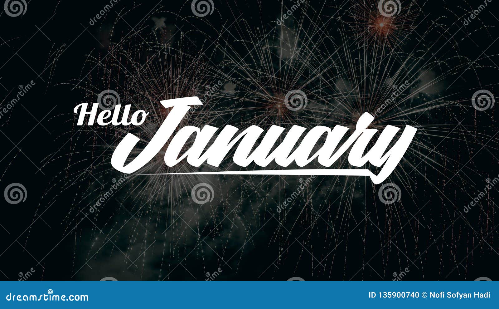 Hello January - Business Concept With Text - Written On Sticker Pinned ...