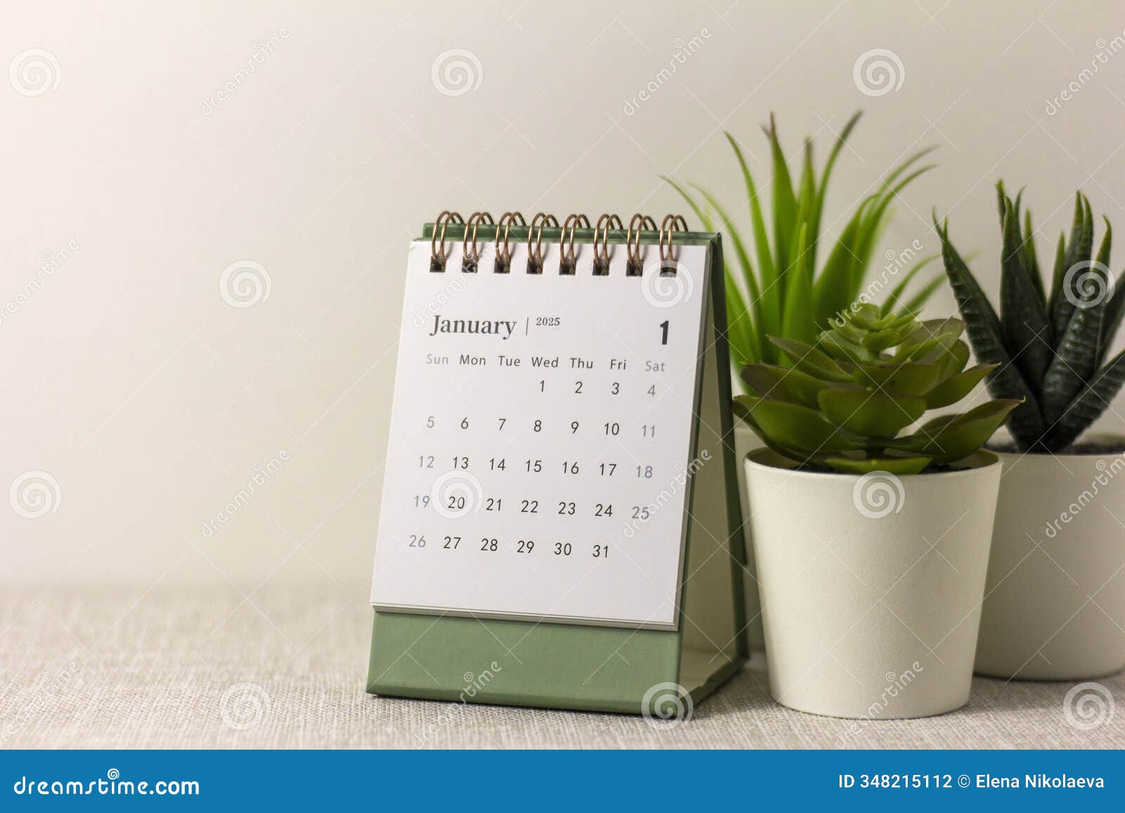 Hello, January. January 2025 Planning Calendar on Your Desktop. Stock ...