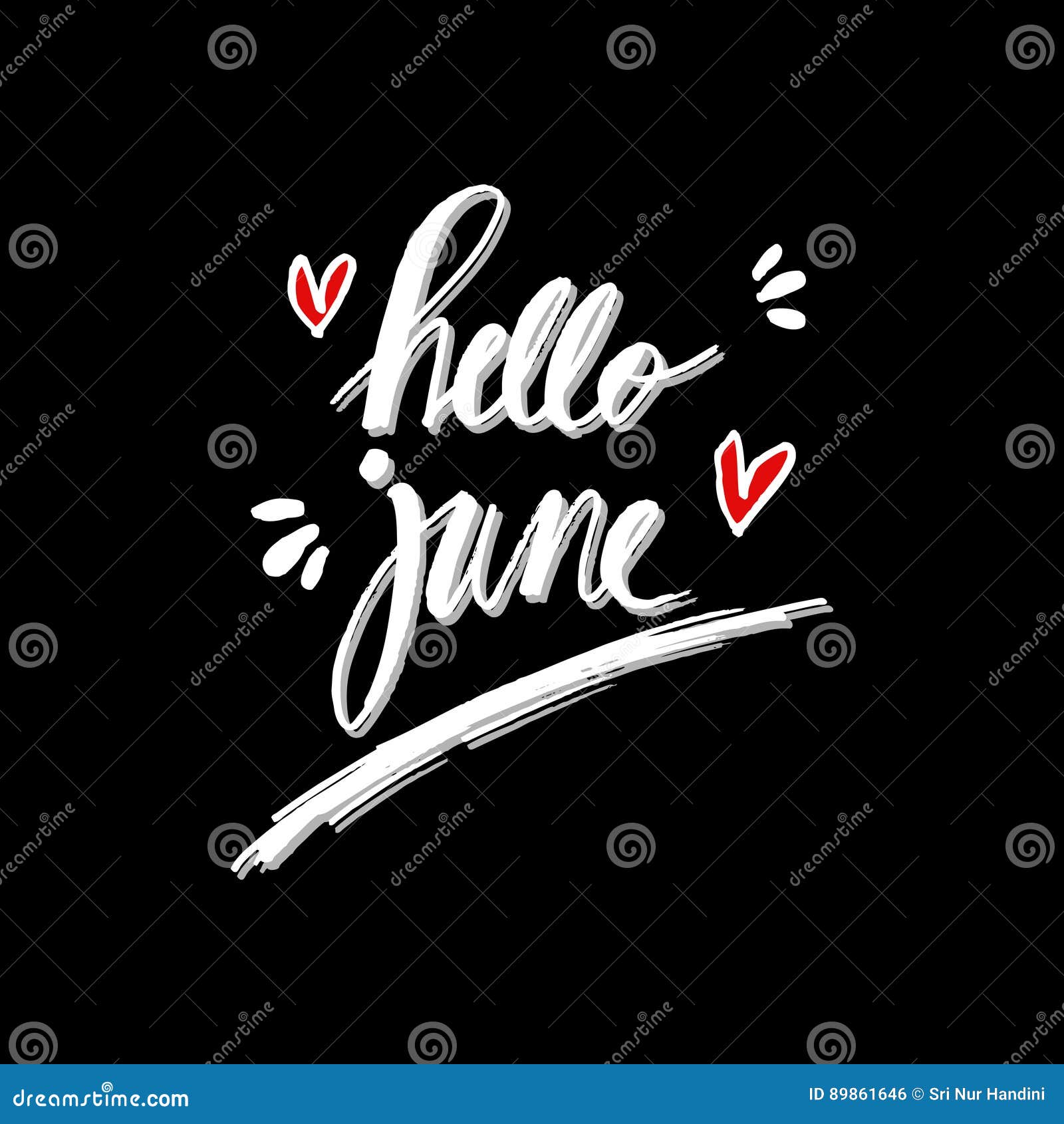 Hello june stock illustration. Illustration of country - 89861646