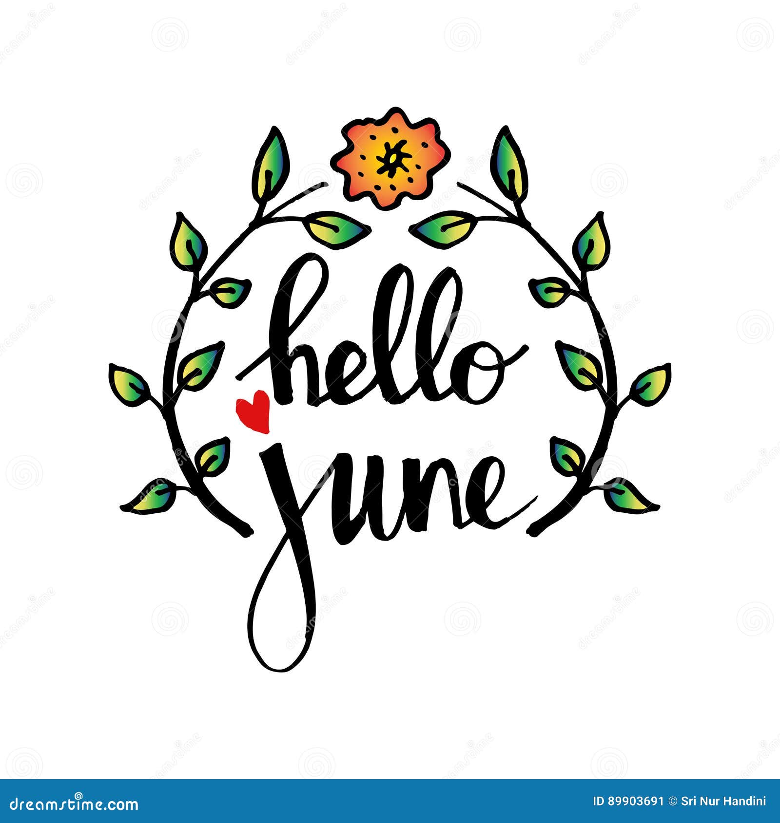 Hello june stock vector. Illustration of brush, holiday - 89903691 Hello june stock vector. Illustration of brush, holiday - 89903691