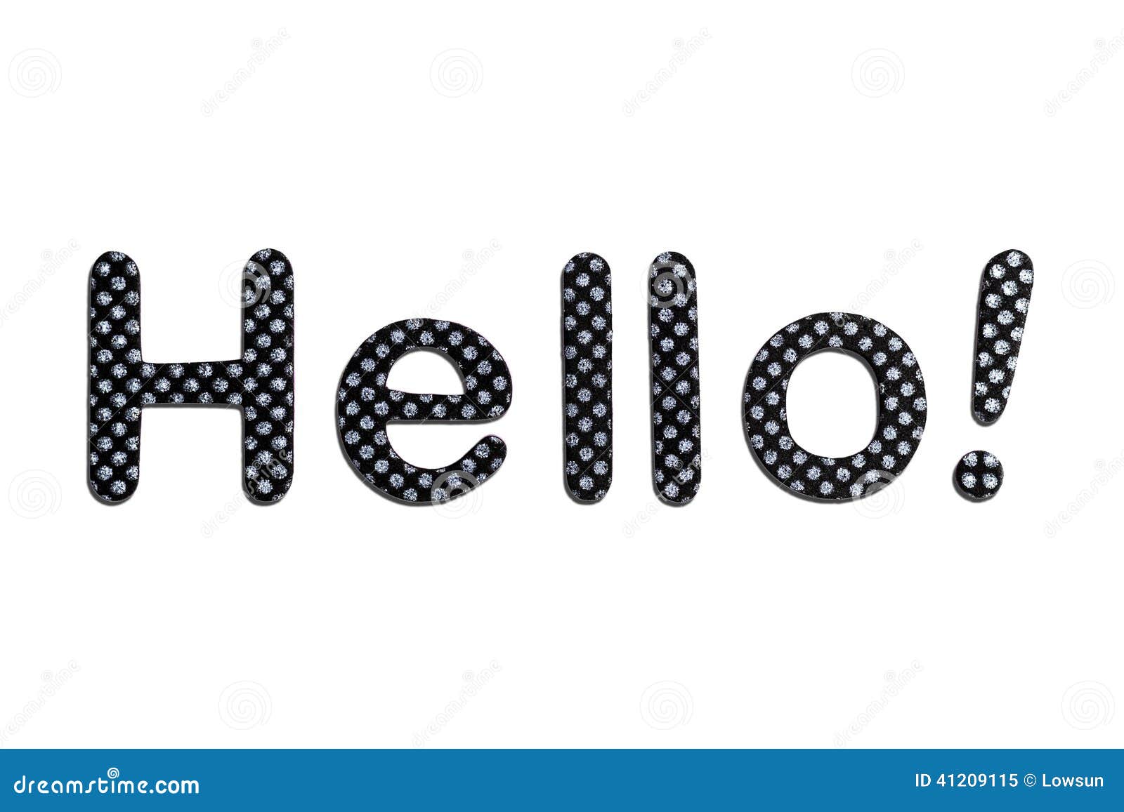 Hello lettering stock illustration. Illustration of word - 41209115