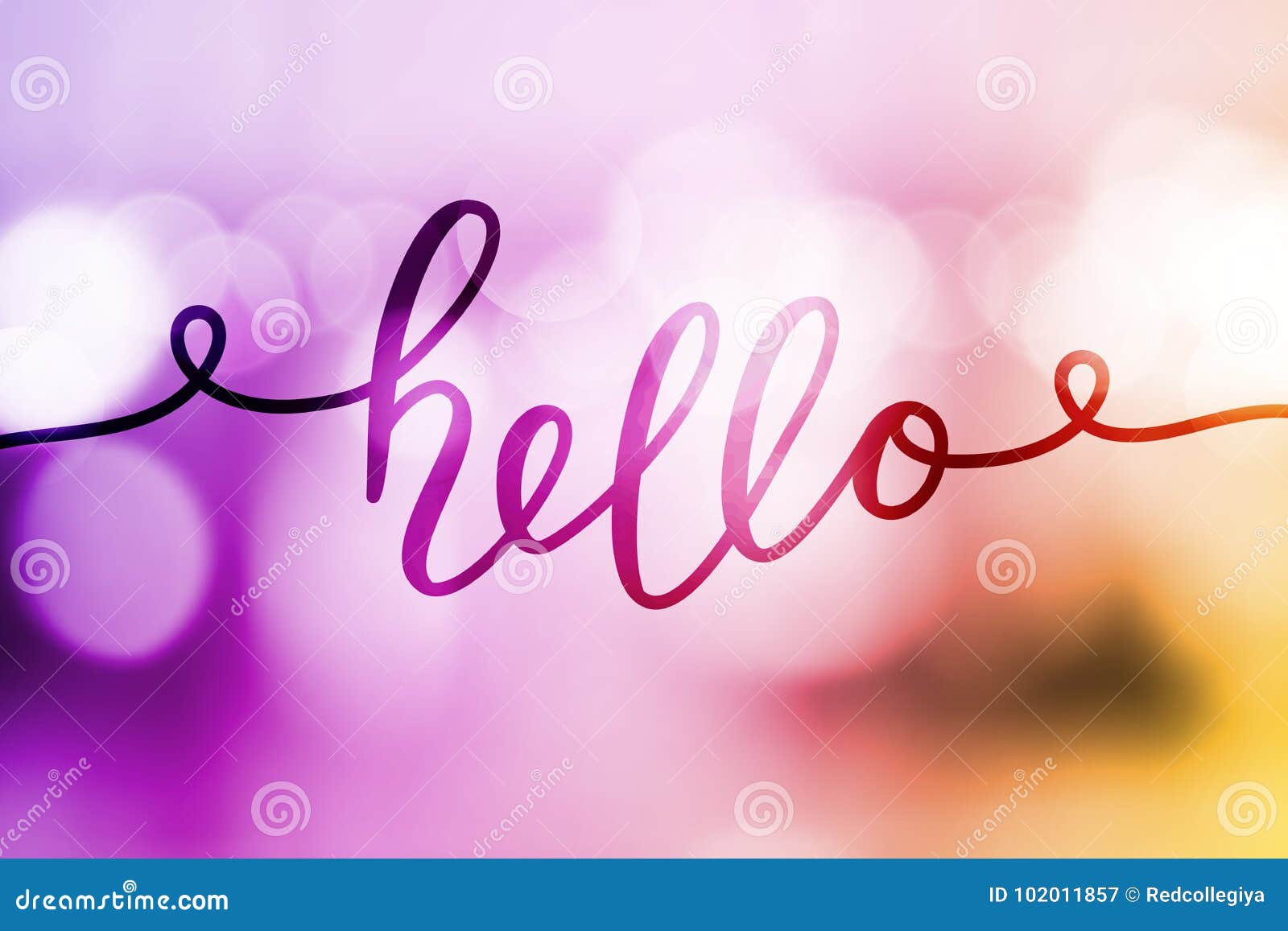 Hello lettering stock image. Image of vibrant, template - 102011857