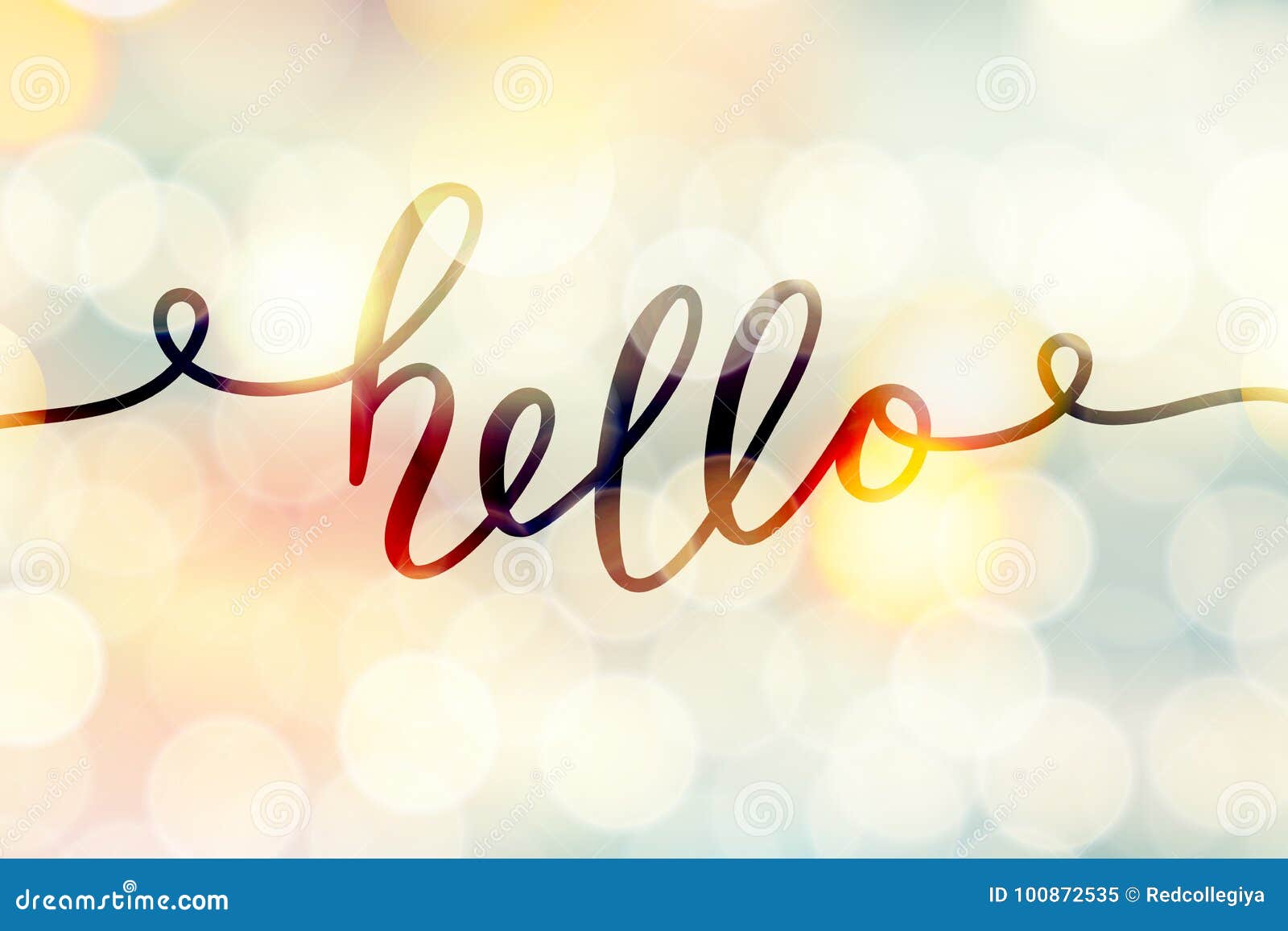 Hello lettering stock illustration. Illustration of inscription - 100872535