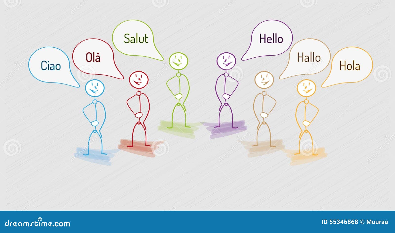 Hello in many languages stock illustration. Illustration of france ...