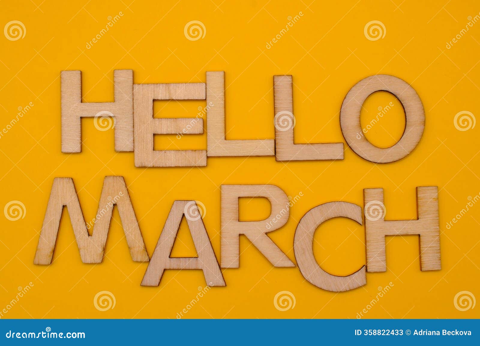 Hello March Background - Illustration Stock Illustration - Illustration ...