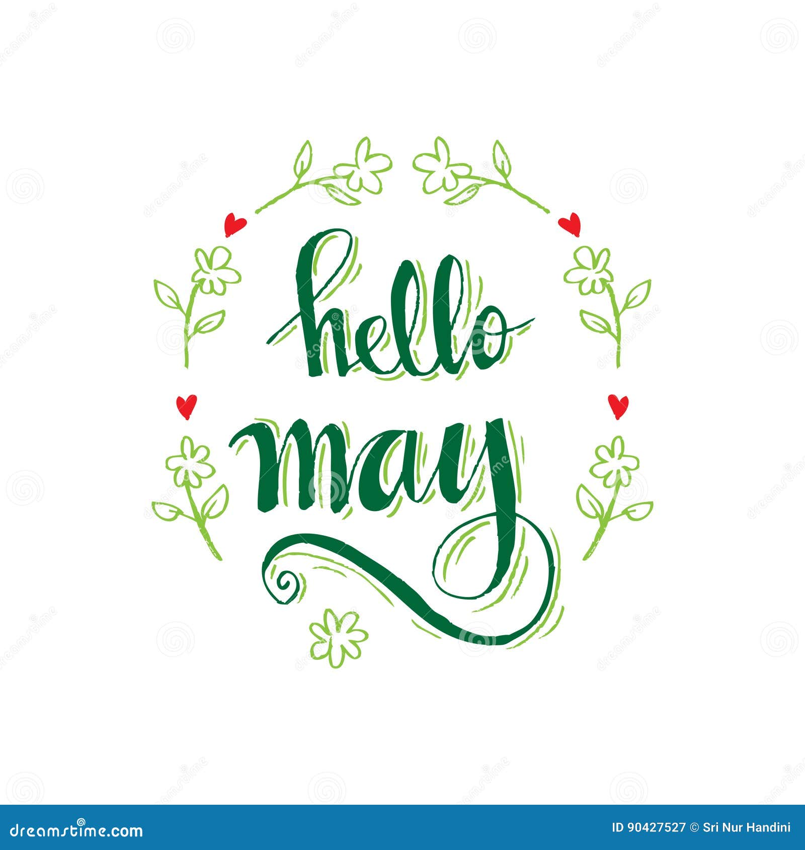 Hello May stock vector. Illustration of congratulation - 90427527