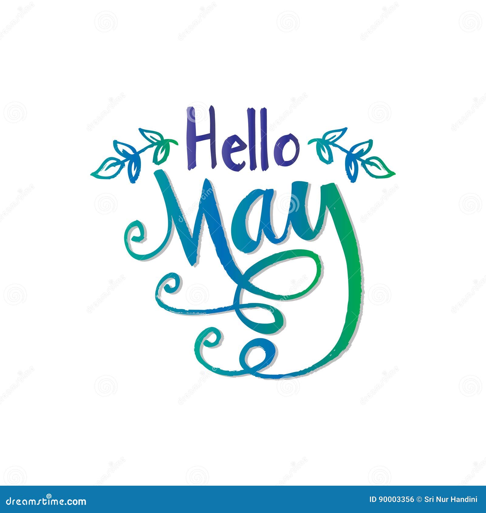 Hello may inscription. stock illustration. Illustration of design ...
