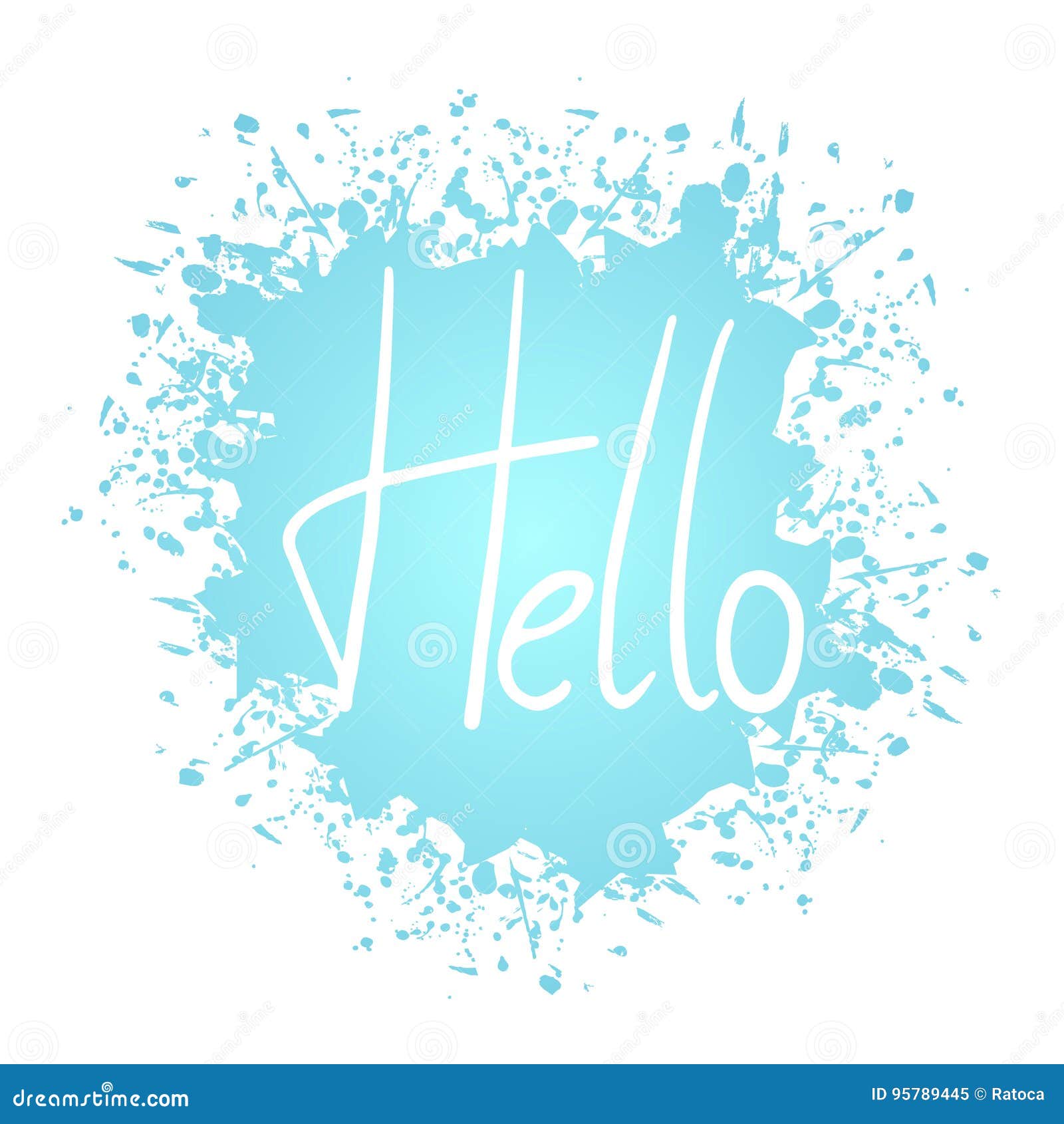 Hello message stock vector. Illustration of sign, creative - 95789445