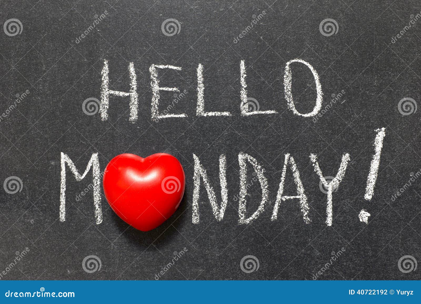 Hello Monday stock photo. Image of heart, week, selection - 40722192