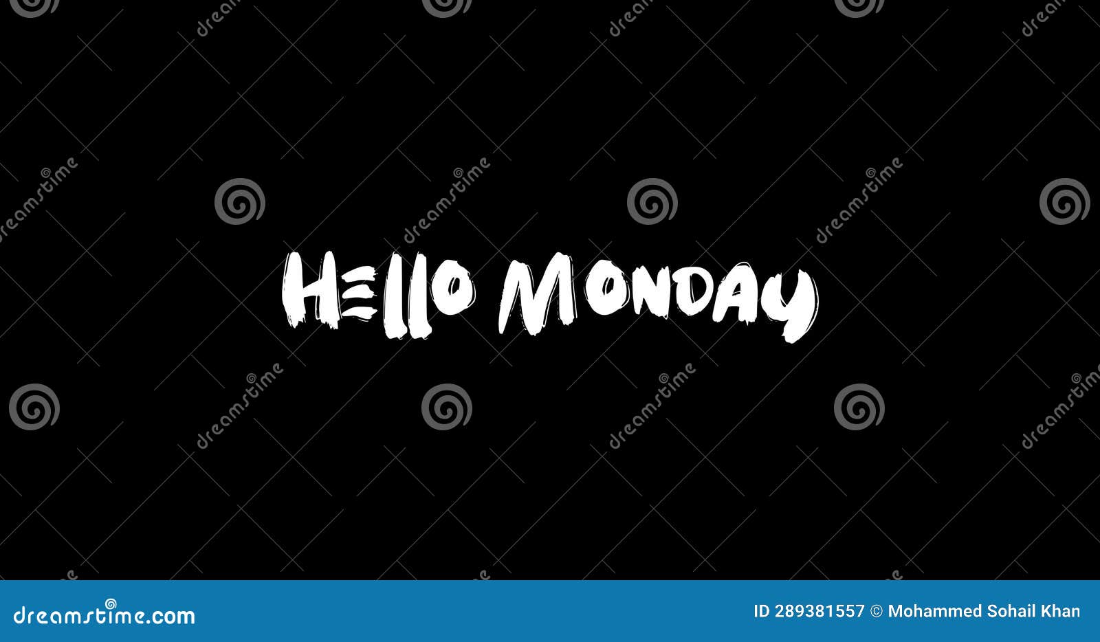 Hello Monday Grunge Transition Effect of Text Typography Animation on ...