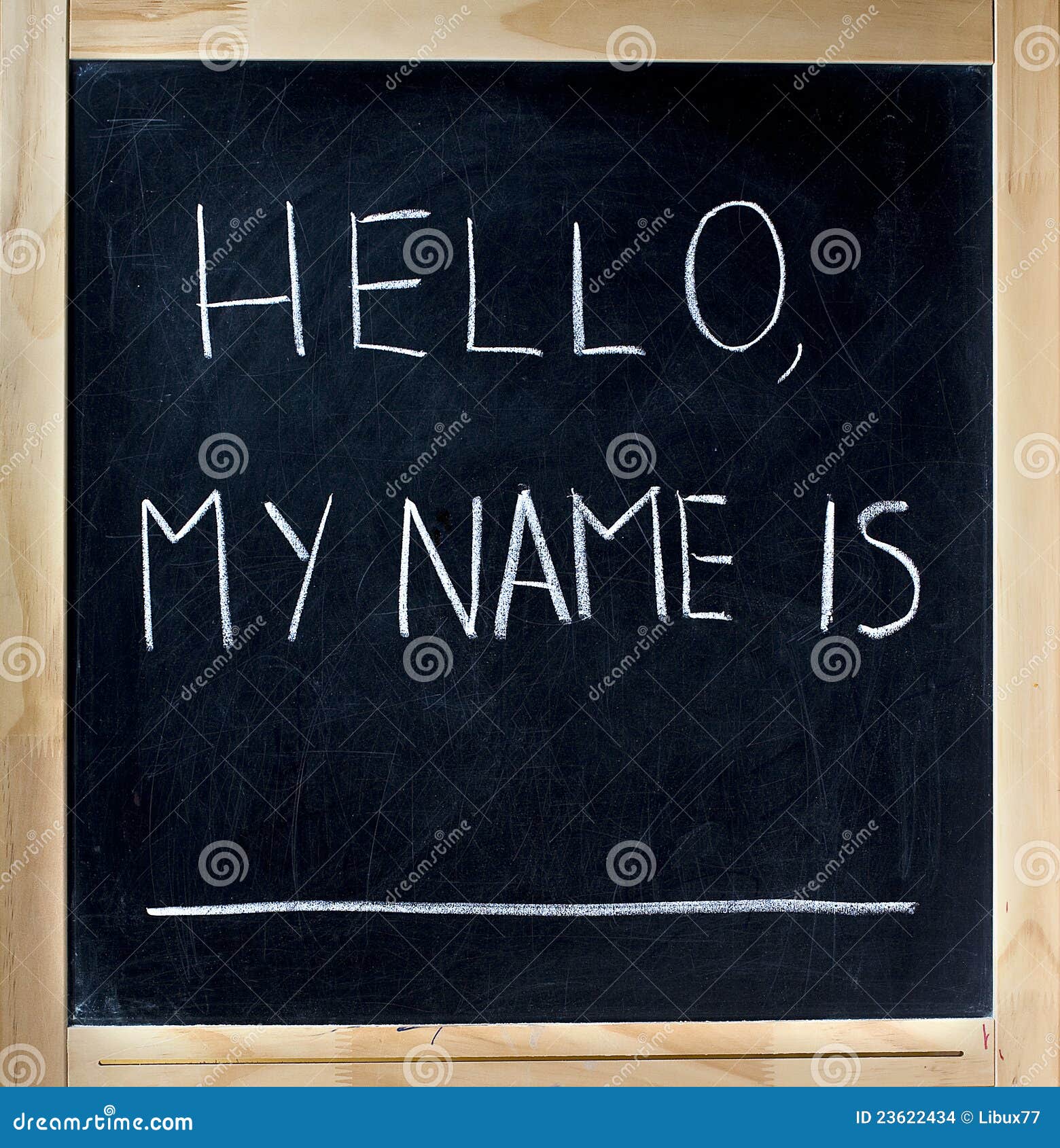 Hello My Name is stock photo. Image of classroom, alphabet - 23622434