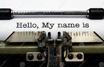 Hello, my name is stock image. Image of post, name, introduce - 33435863