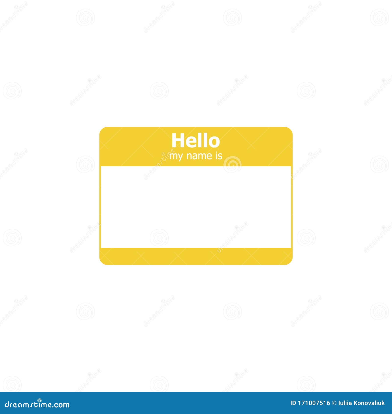 Hello My Name is. Vector Label Sticker Stock Vector - Illustration of ... Hello My Name is. Vector Label Sticker Stock Vector - Illustration of ...
