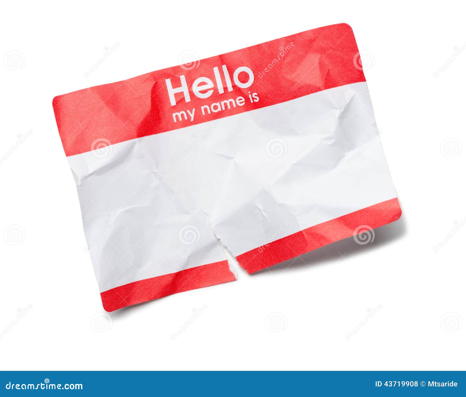 Crumpled Name Tag Stock Photos - Free & Royalty-Free Stock Photos from ...