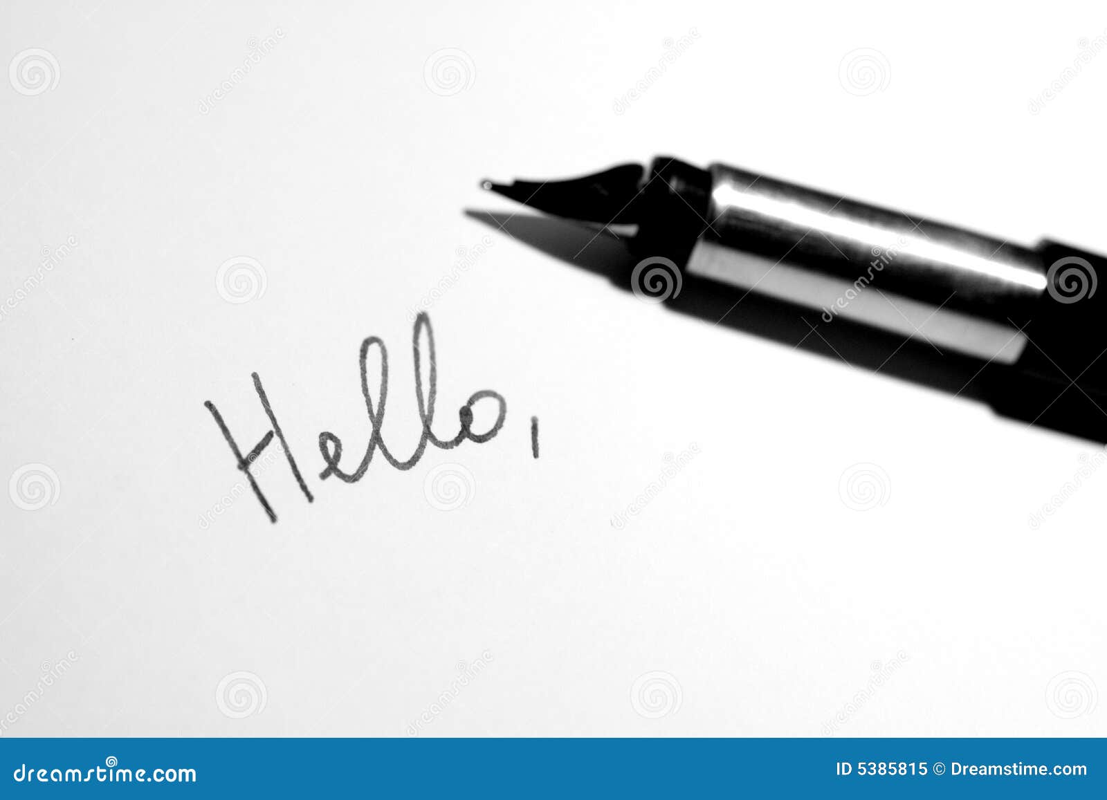Hello note stock image. Image of communication, blank - 5385815