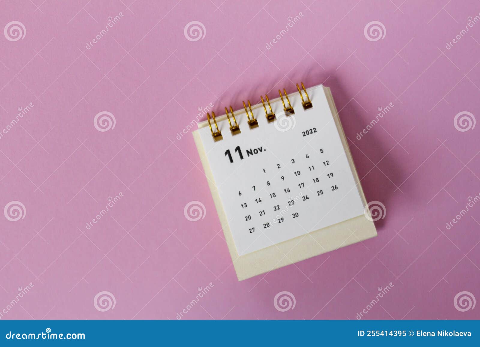 Hello, November.Calendar for November 2022 on a Pink Background Stock ...
