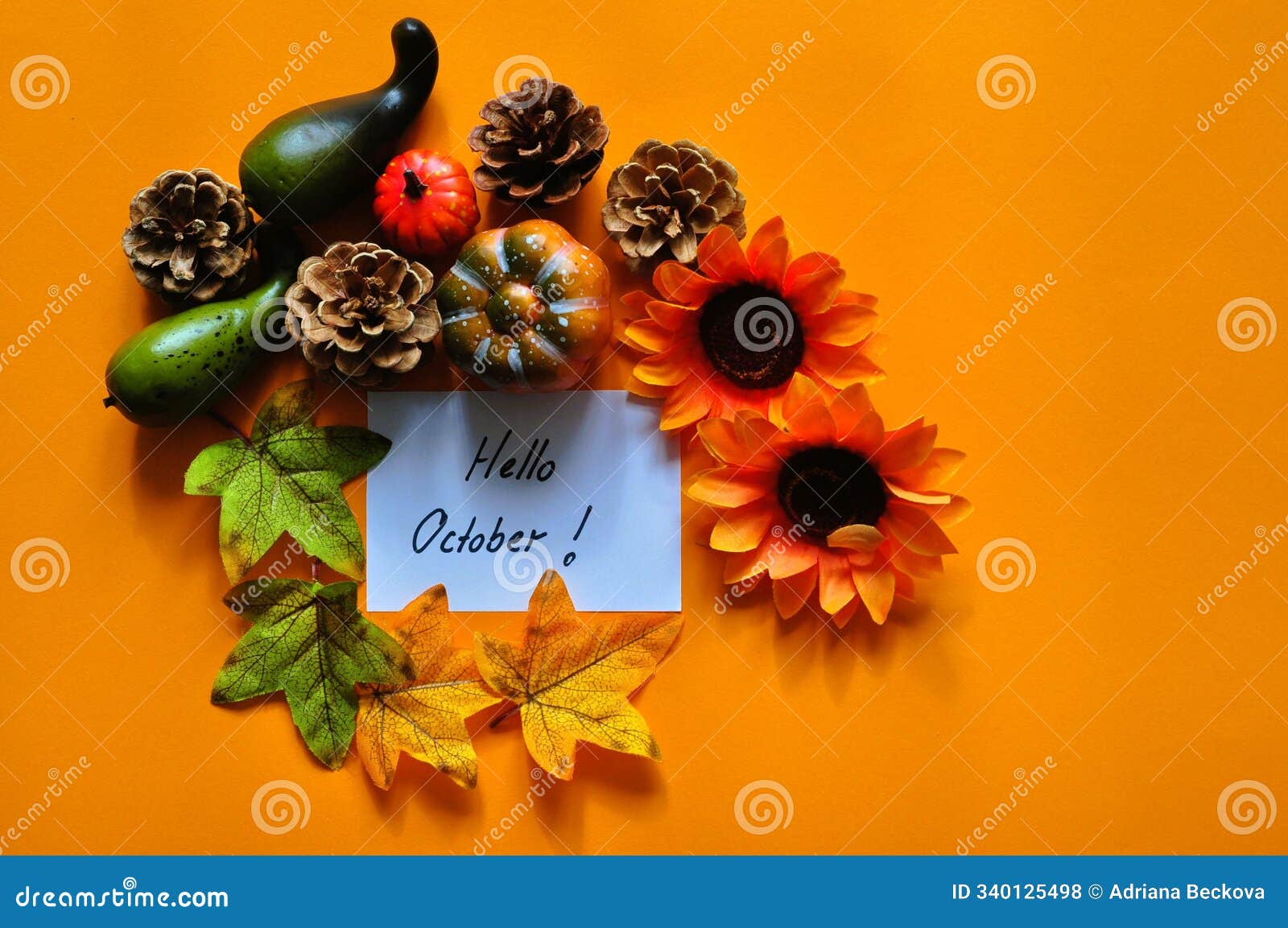 Hello October Background - Hello October Illustration Stock ...