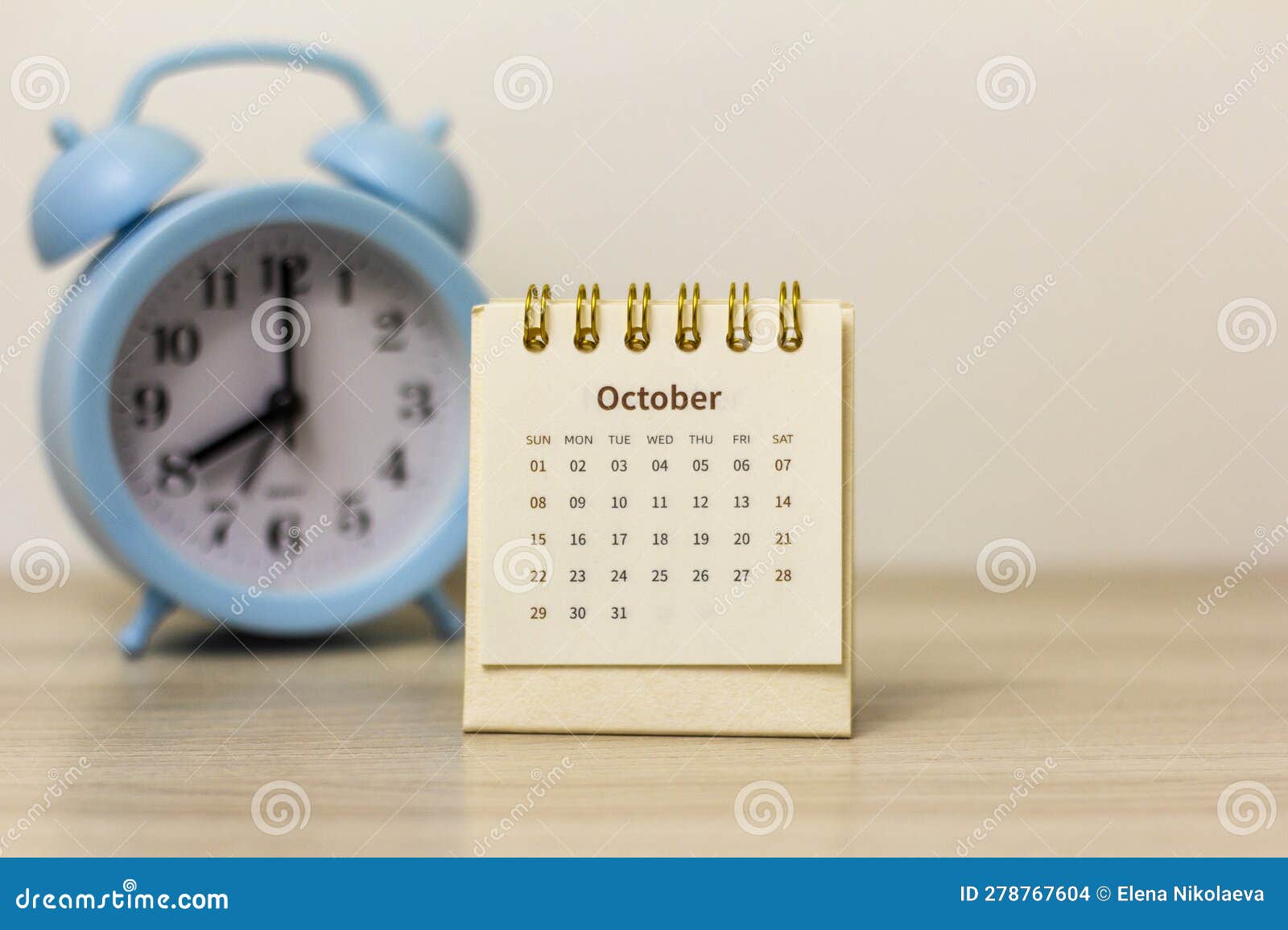 Hello, October.Desktop Calendar for Planning for October 2023. Stock ...