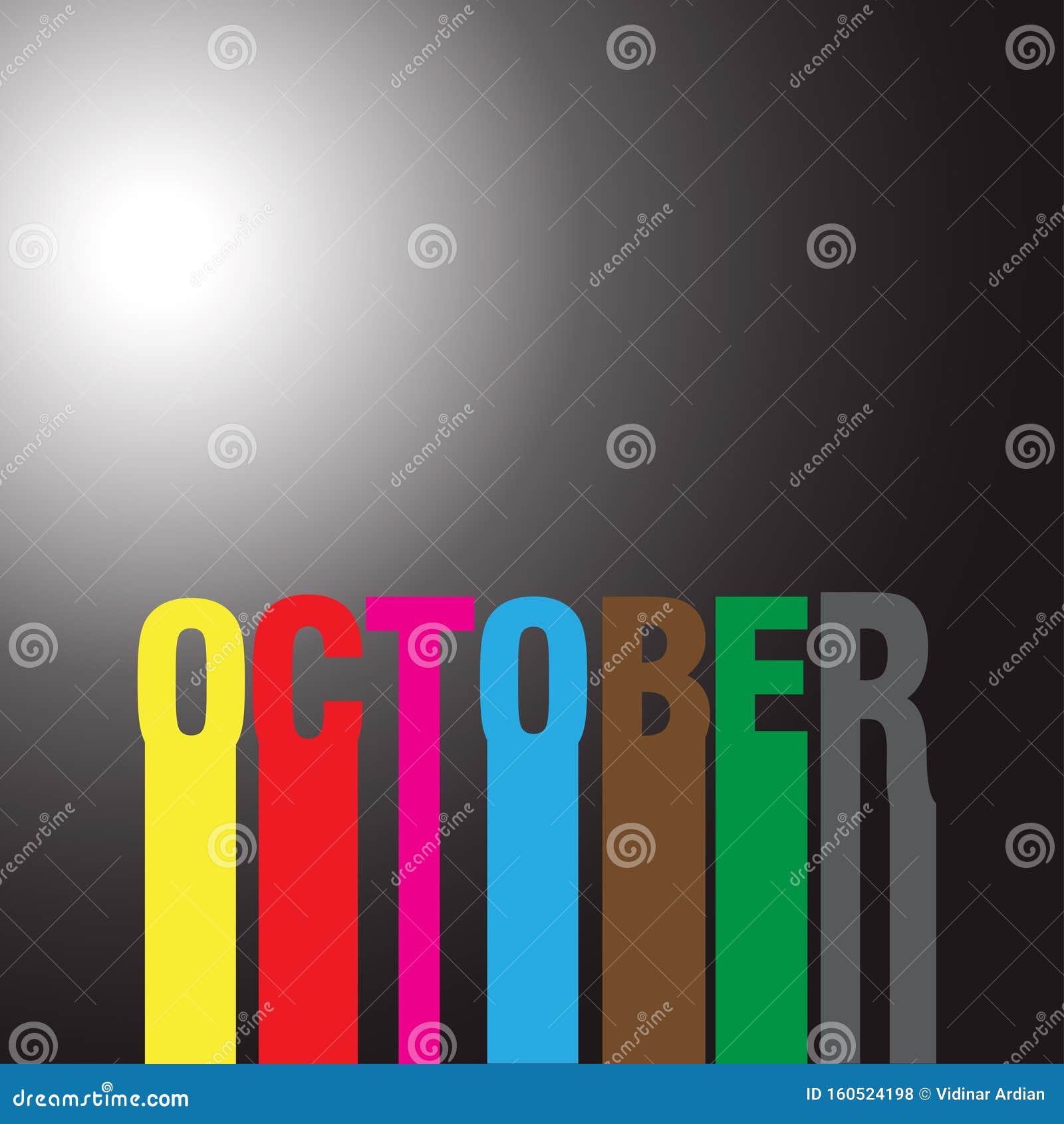 Hello October Vector Template. Design for Banner, Greeting Cards Stock ...