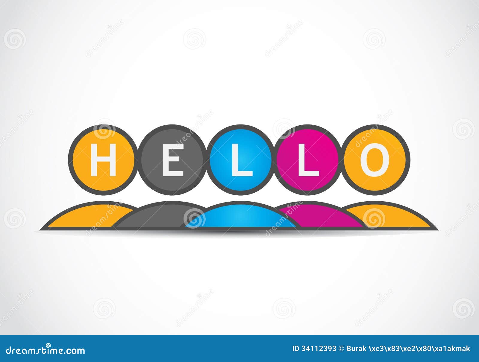 Hello stock vector. Illustration of meet, english, marketing - 34112393