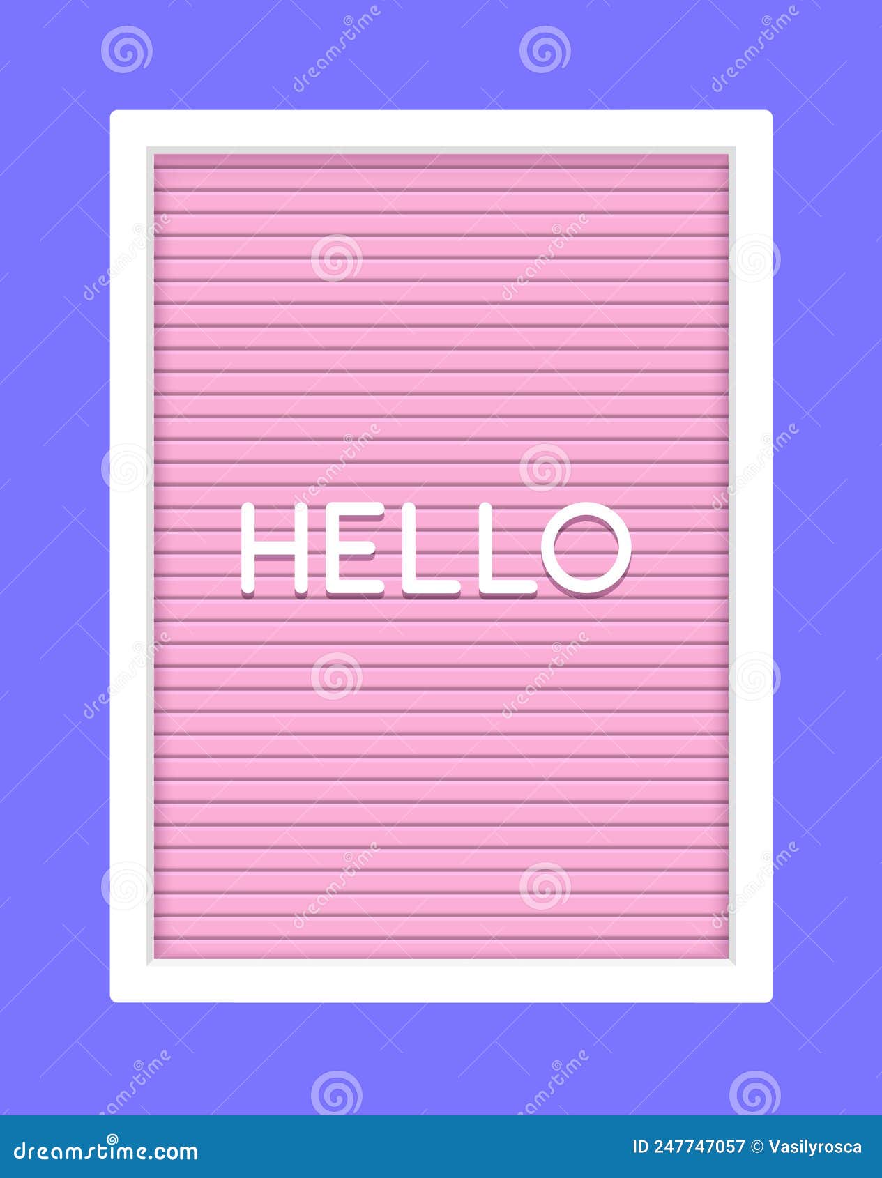 Letter Board Black Isolated Word Background Frame Message Vector ...