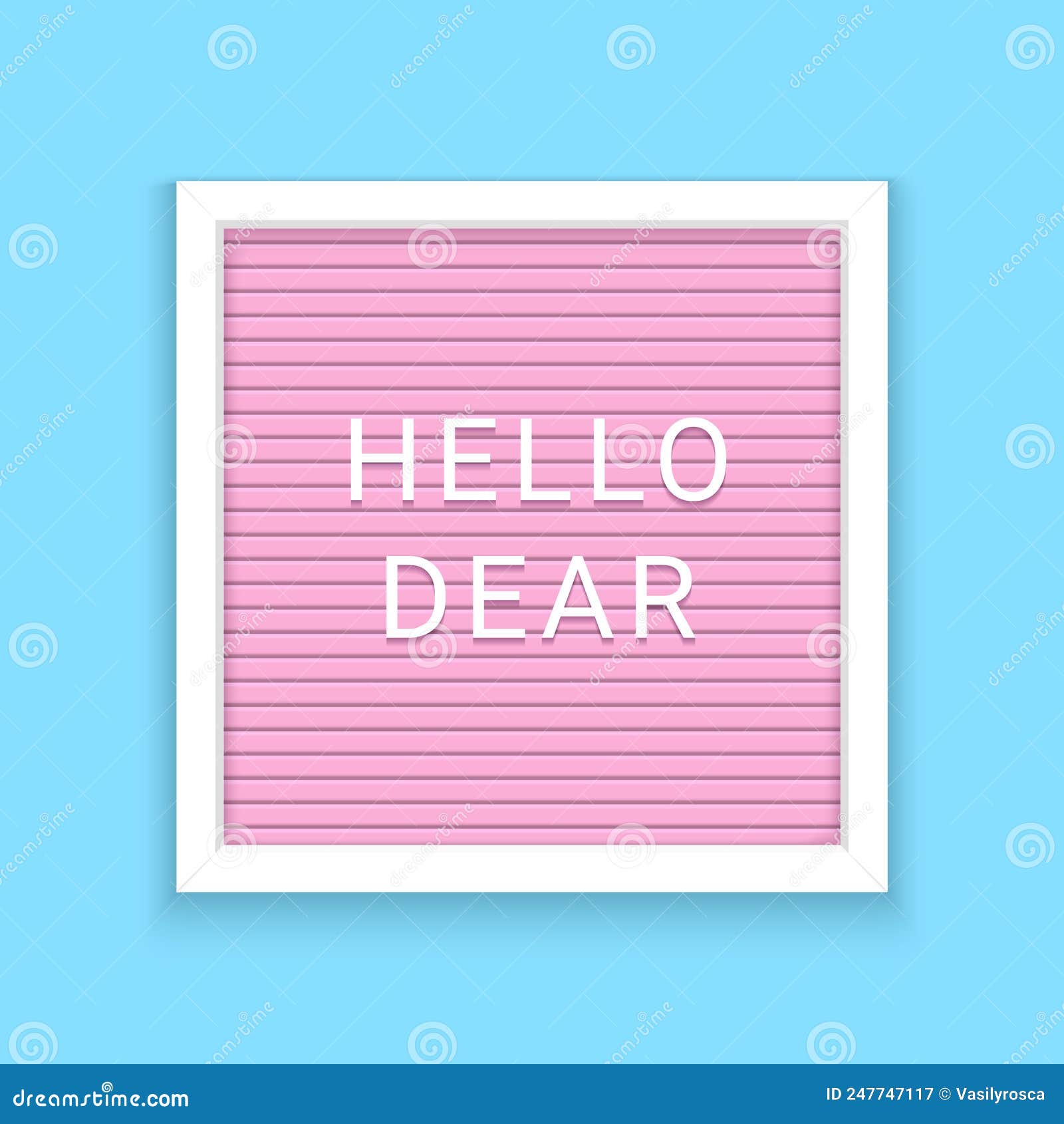Letter Board Black Isolated Word Background Frame Message Vector ...